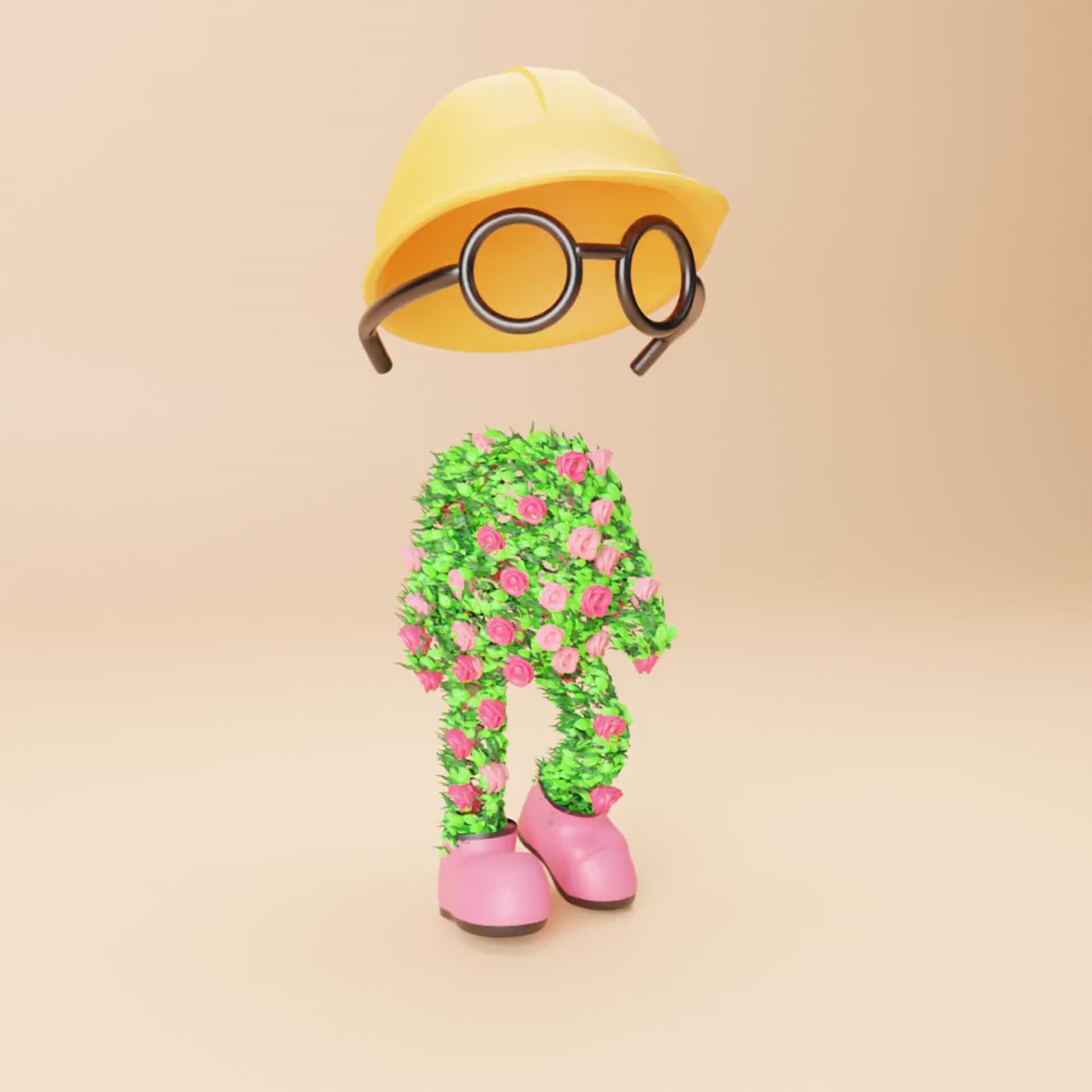 ArtStation - Walking Flower Guy