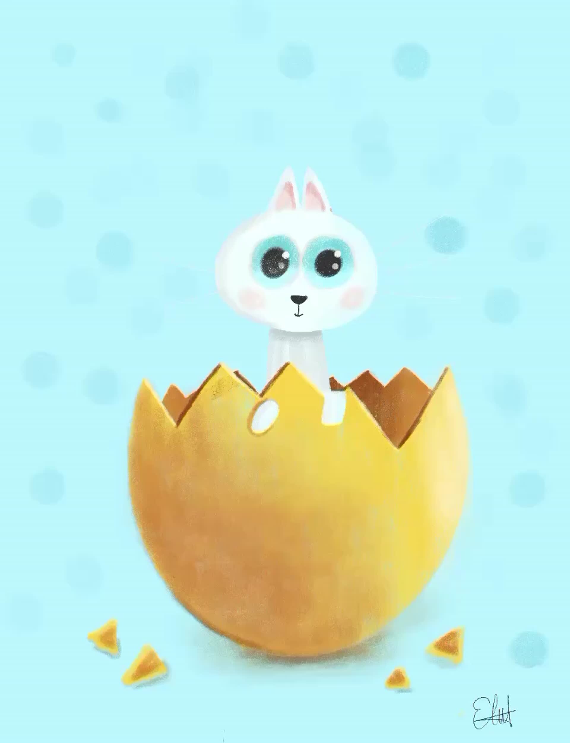 ArtStation - 2D Egg Drawing