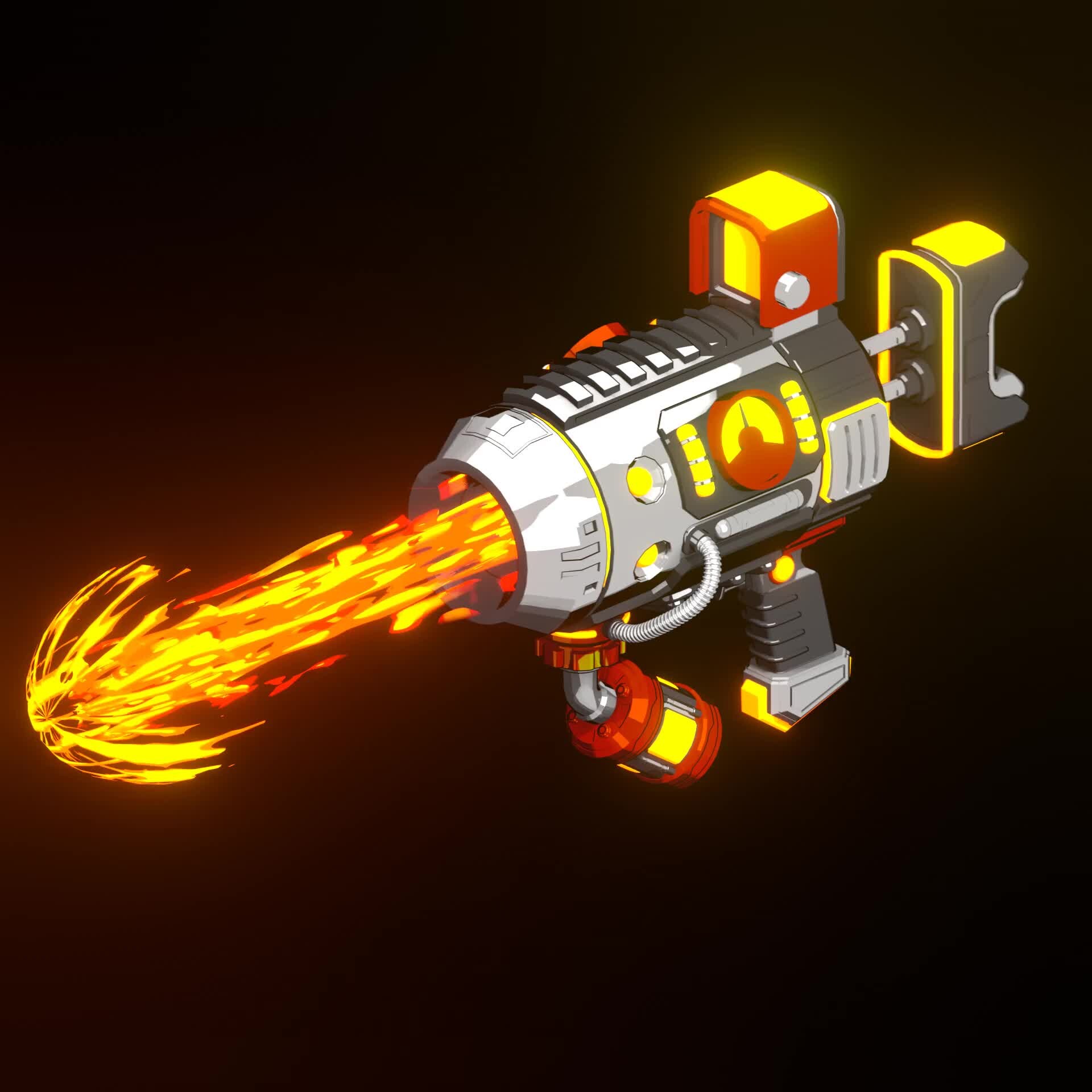 ArtStation - Fire blast gun