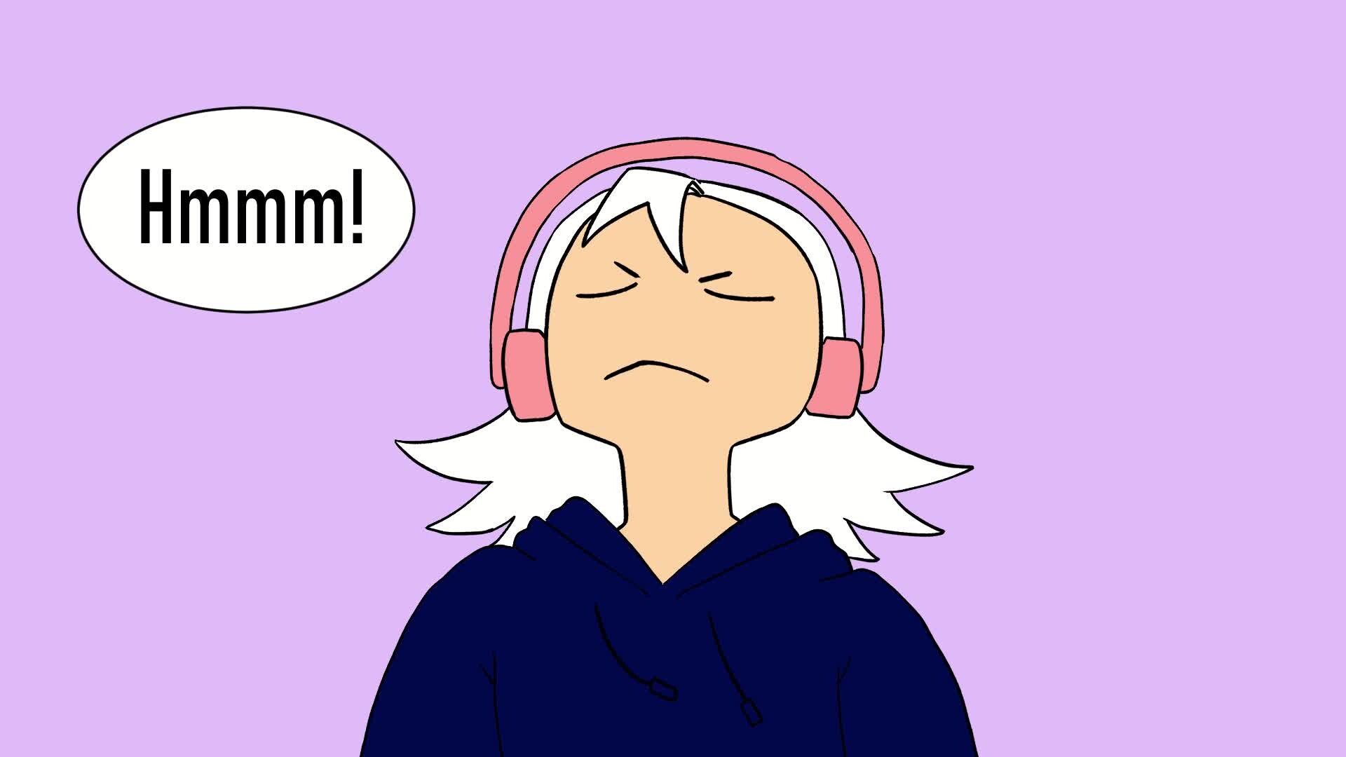 ArtStation - Trying to listen to music animation