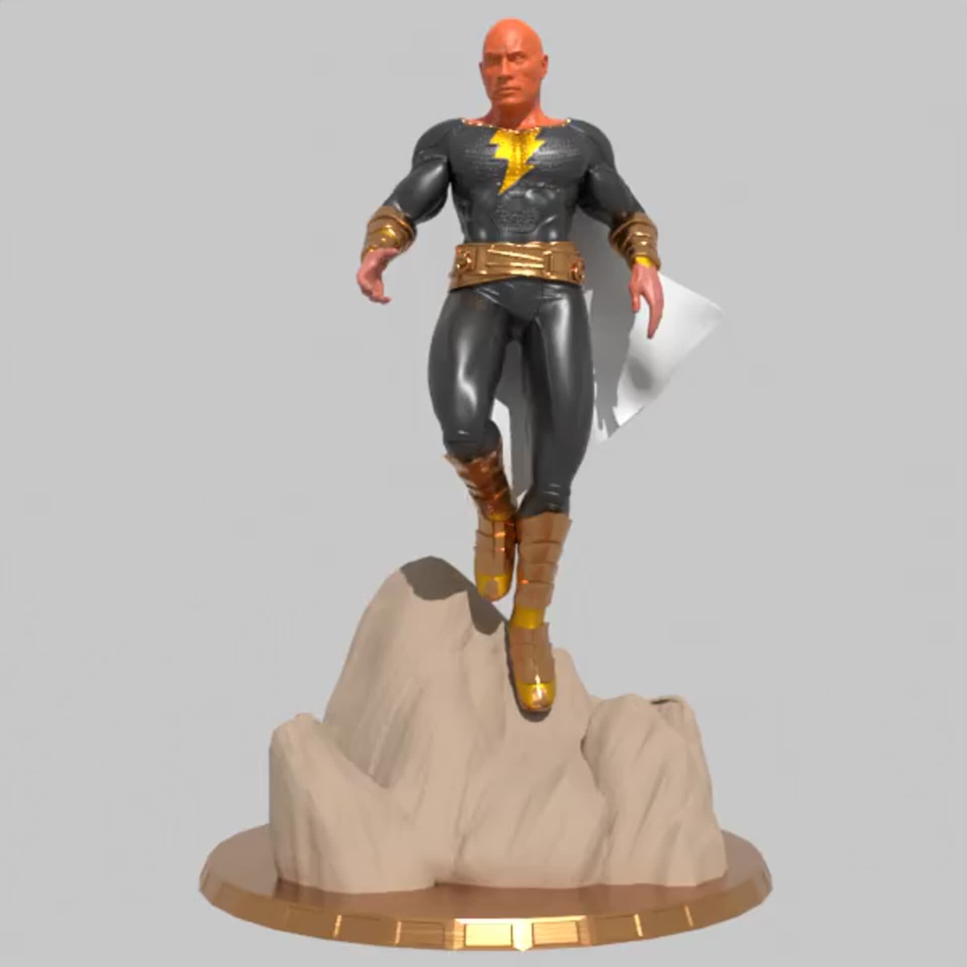 ArtStation - Black Adam Statue
