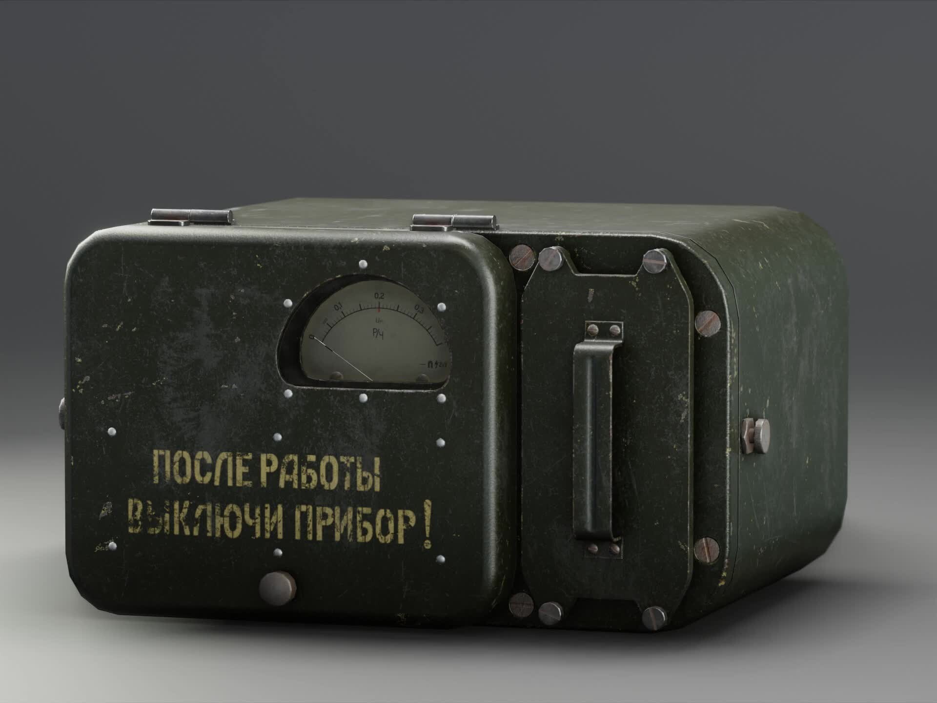 ArtStation - DP-1B soviet Dosimeter/Geiger Counter