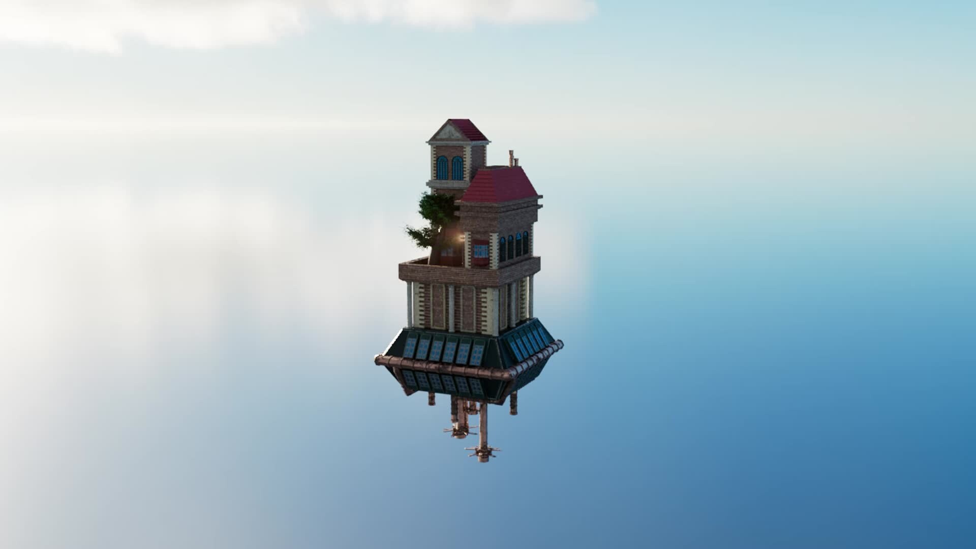 ArtStation - Final project B1 Flying building / Projet final B1 ...