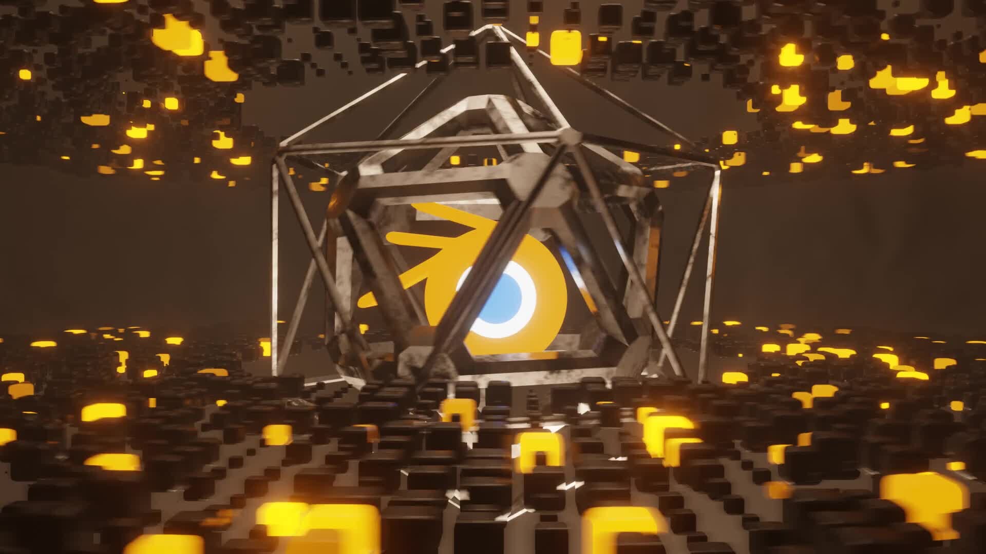 ArtStation - Blender logo- geometry nodes practice
