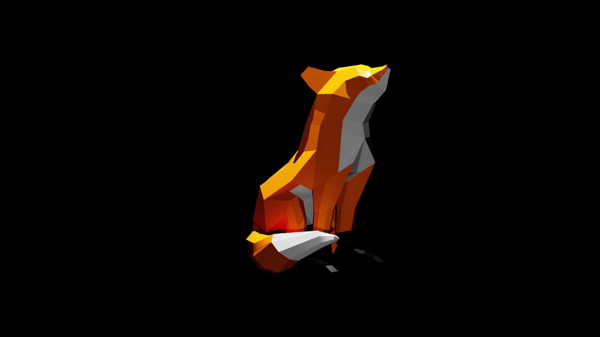 ArtStation - low poly fox