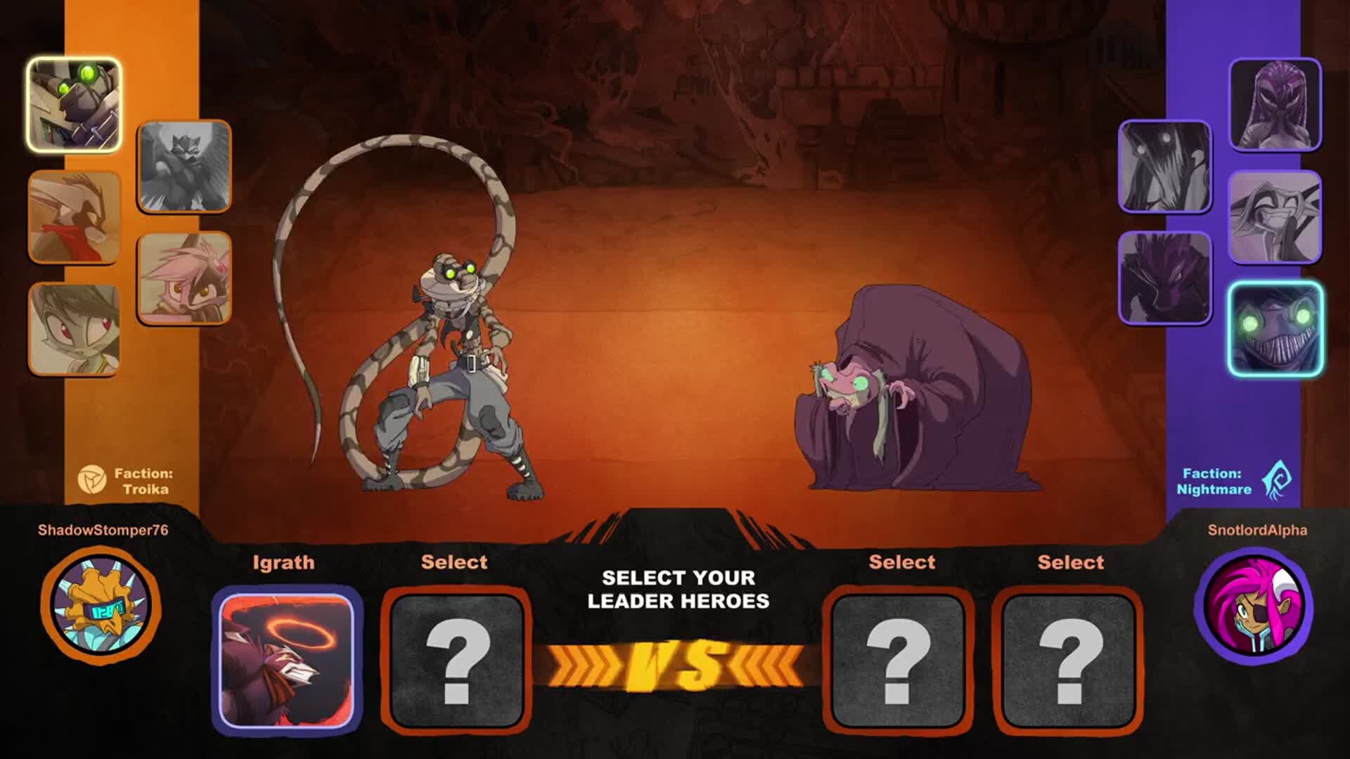 ArtStation - Character Select Screen- Dreamkeepers SKIRMISH