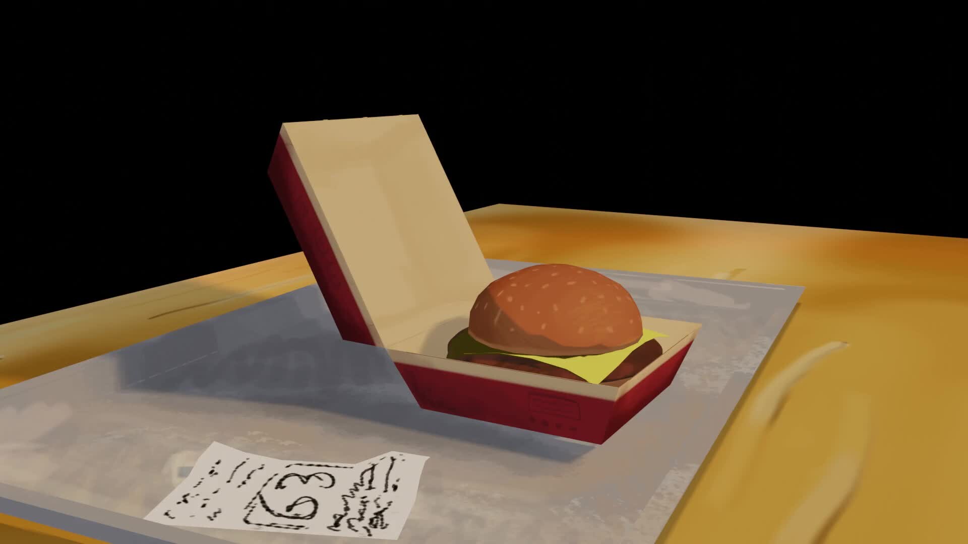 ArtStation - Hand-painted burger