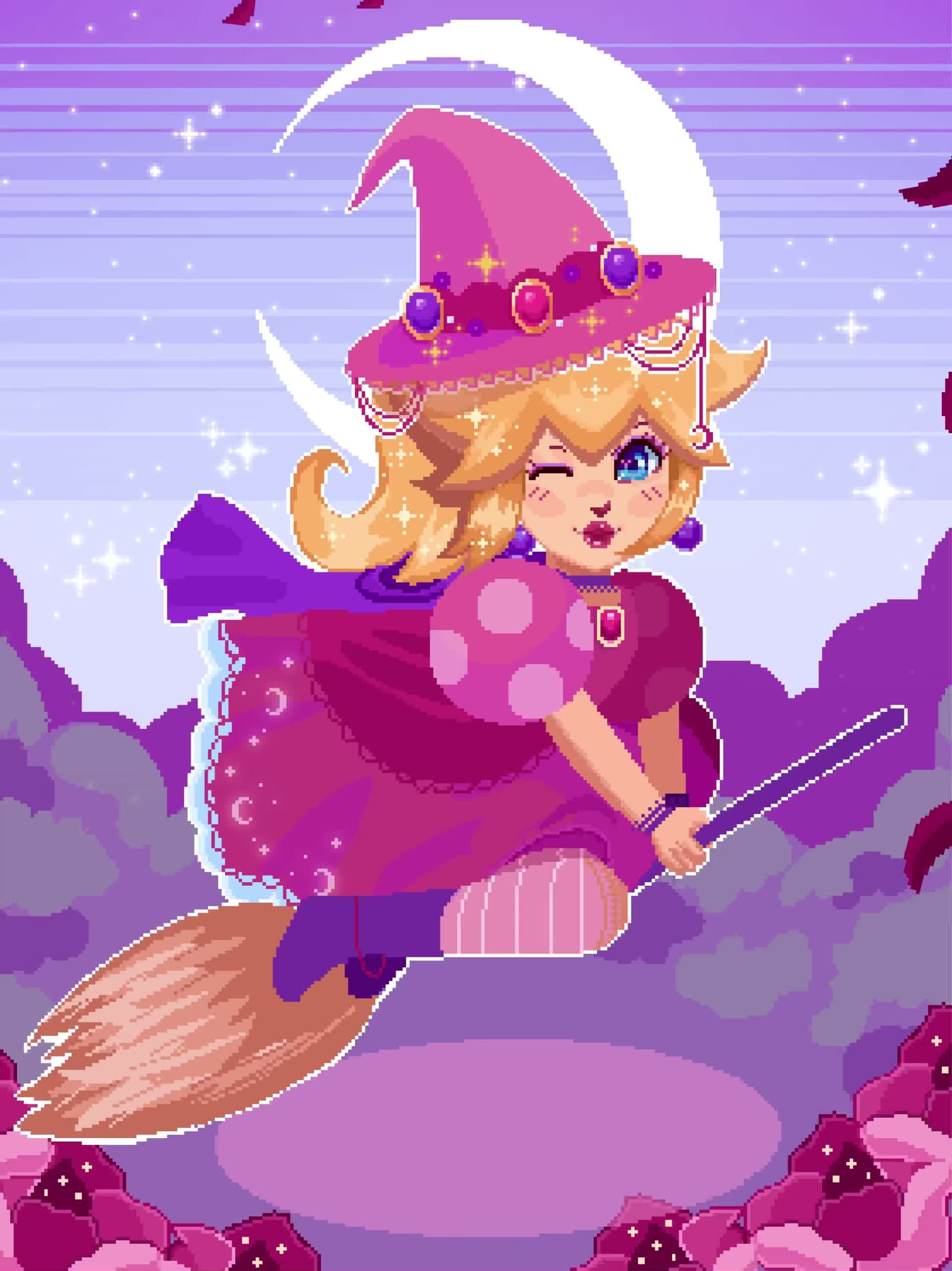 ArtStation - Witchy Pixel Peach