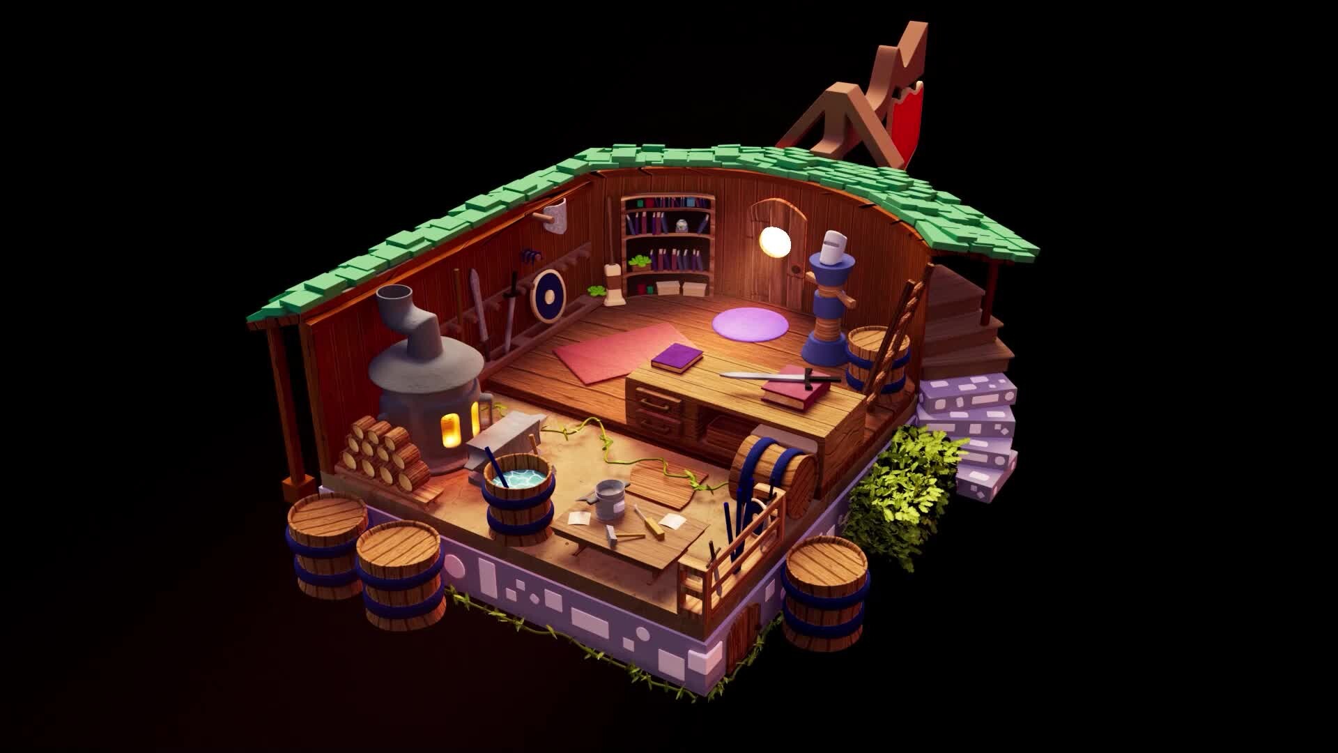 ArtStation - Stylized Blacksmith Environment