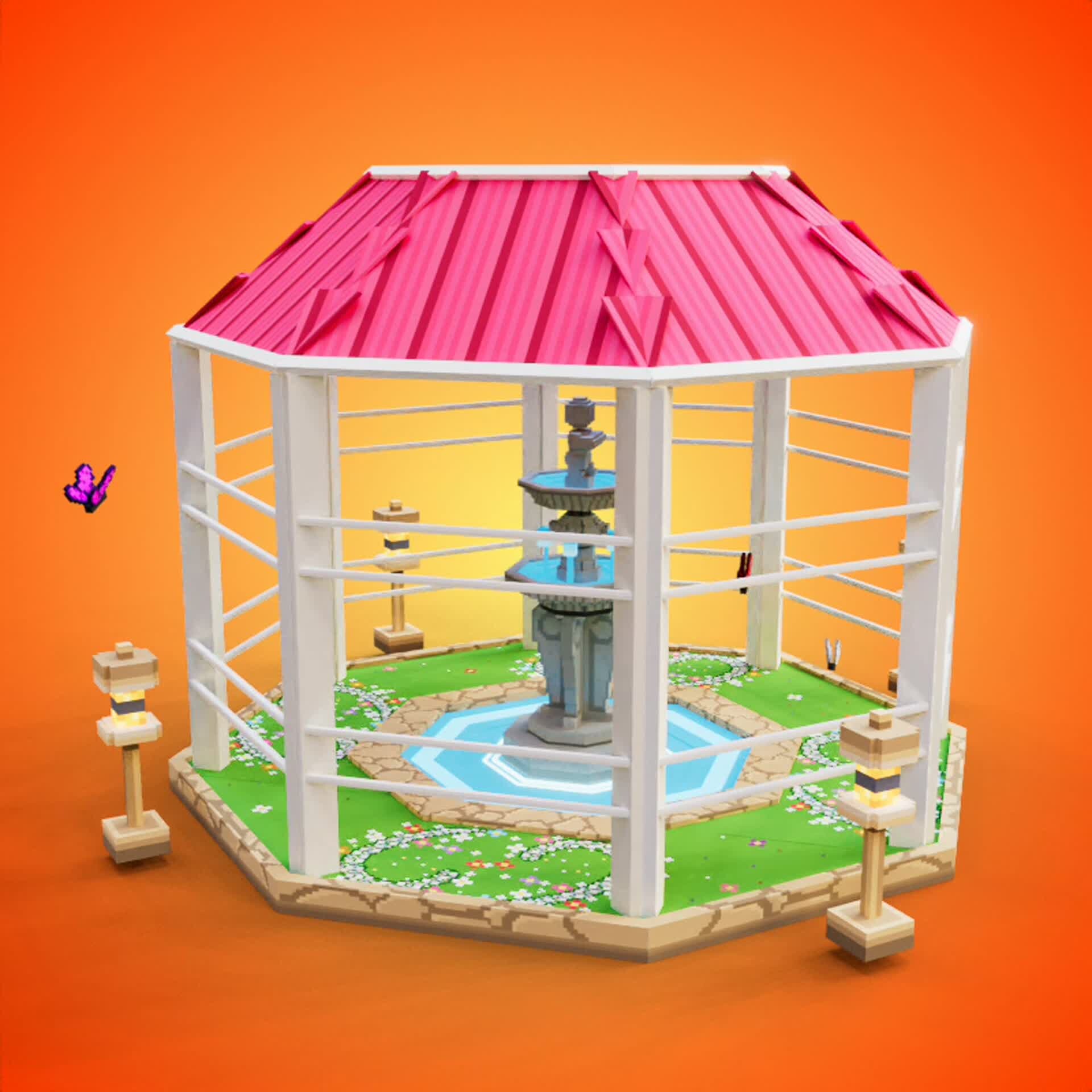 ArtStation - Butterfly Fountain - CF