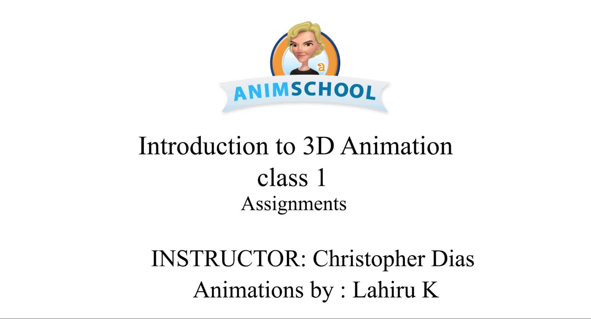 ArtStation - Introduction to 3D Animation (Showreel) Animschool