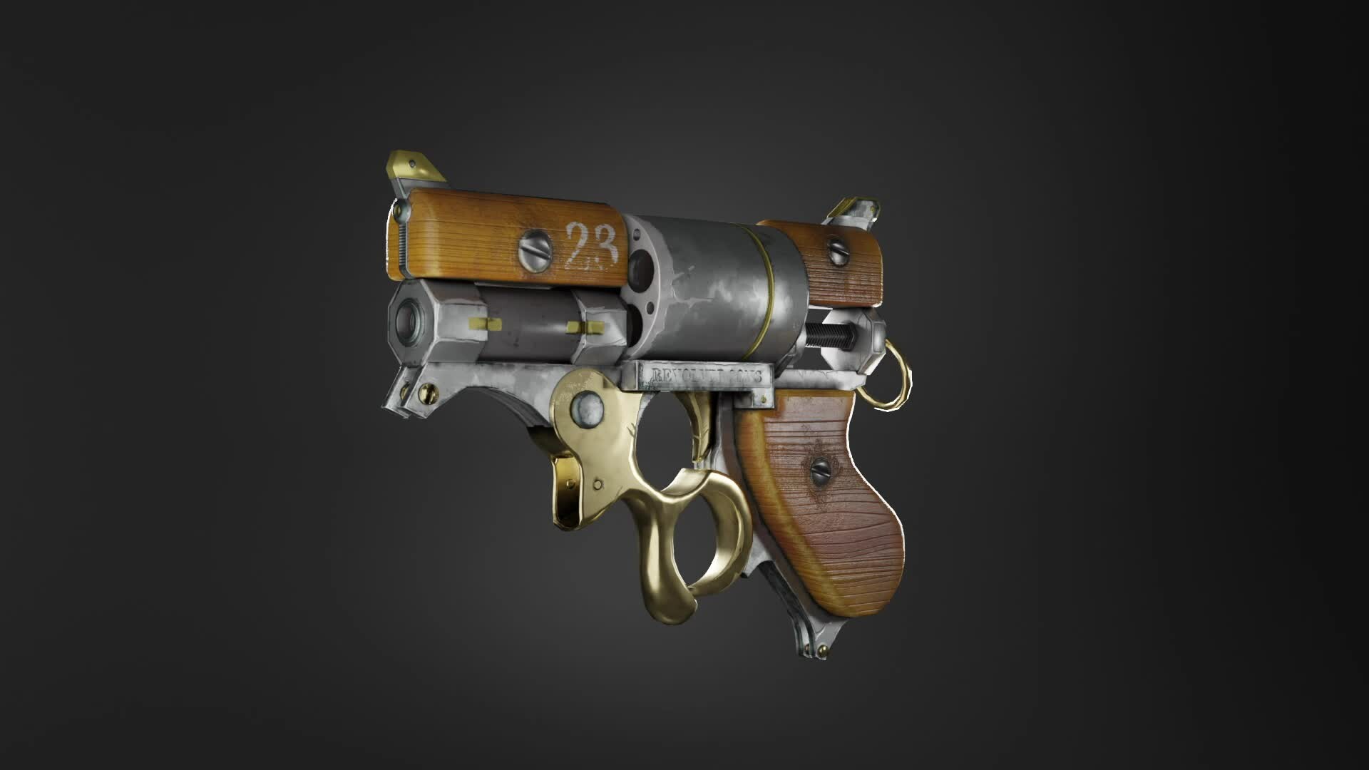 ArtStation - Steampunk Revolver