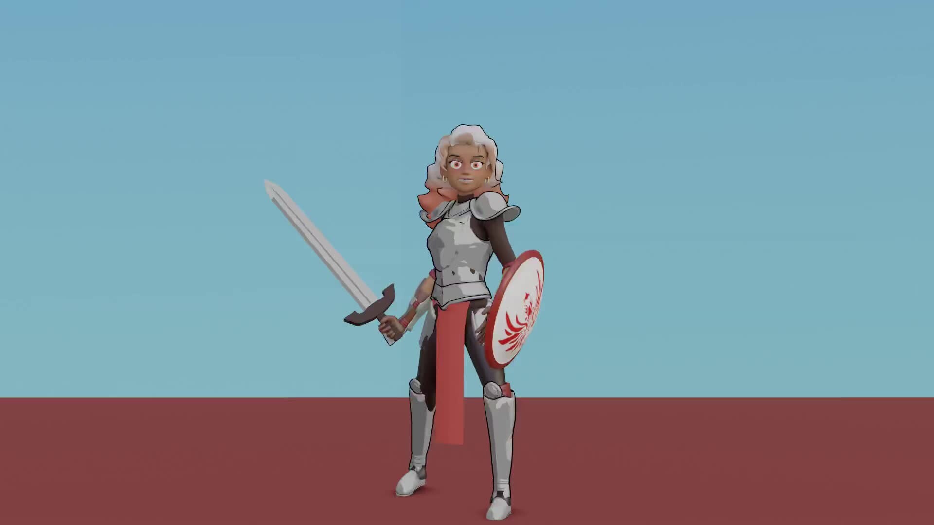 ArtStation - Knight Arylia Jump Overhead Strike