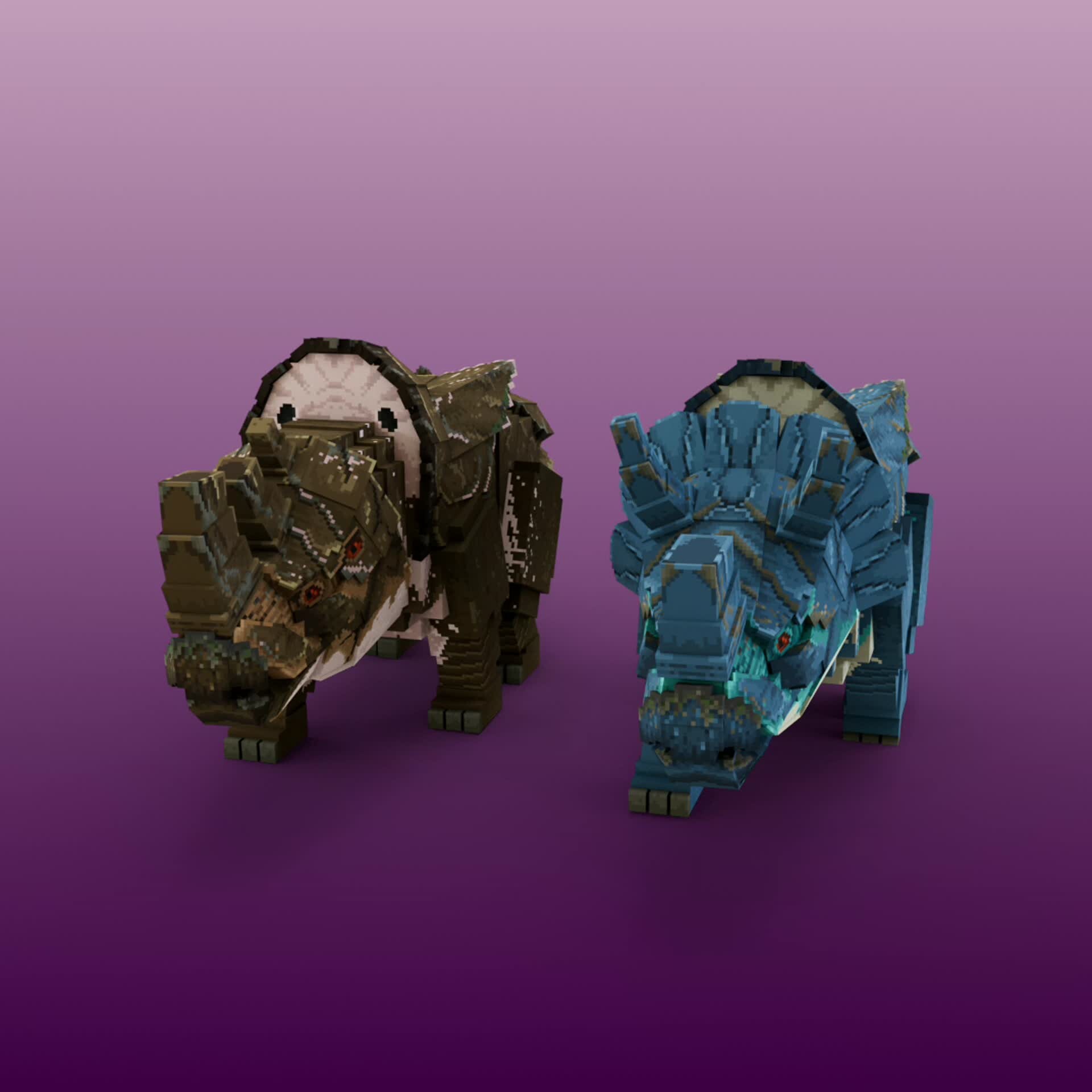 ArtStation - Alien Rhinoceros Voxel