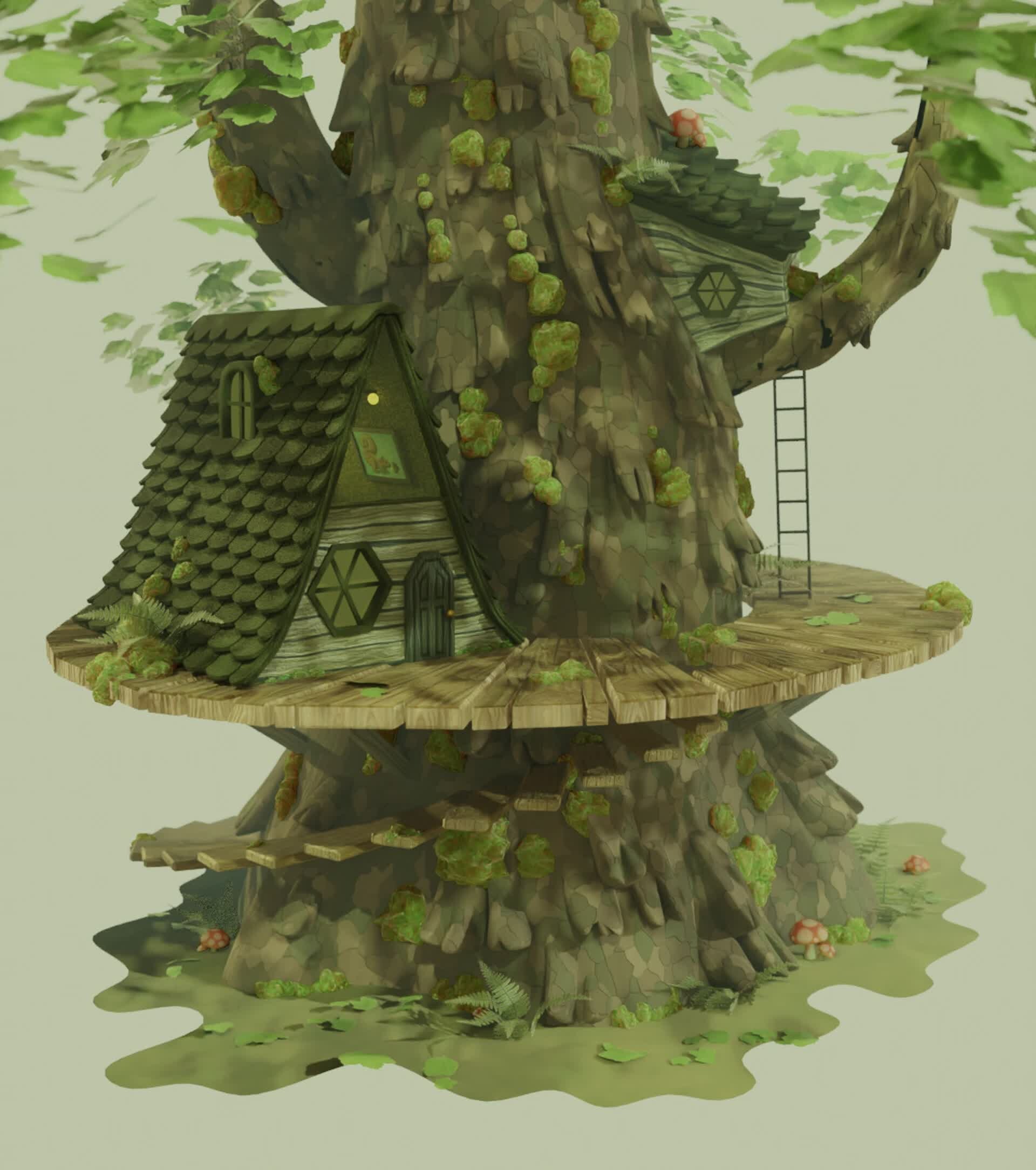 ArtStation - Tree House A-Frame