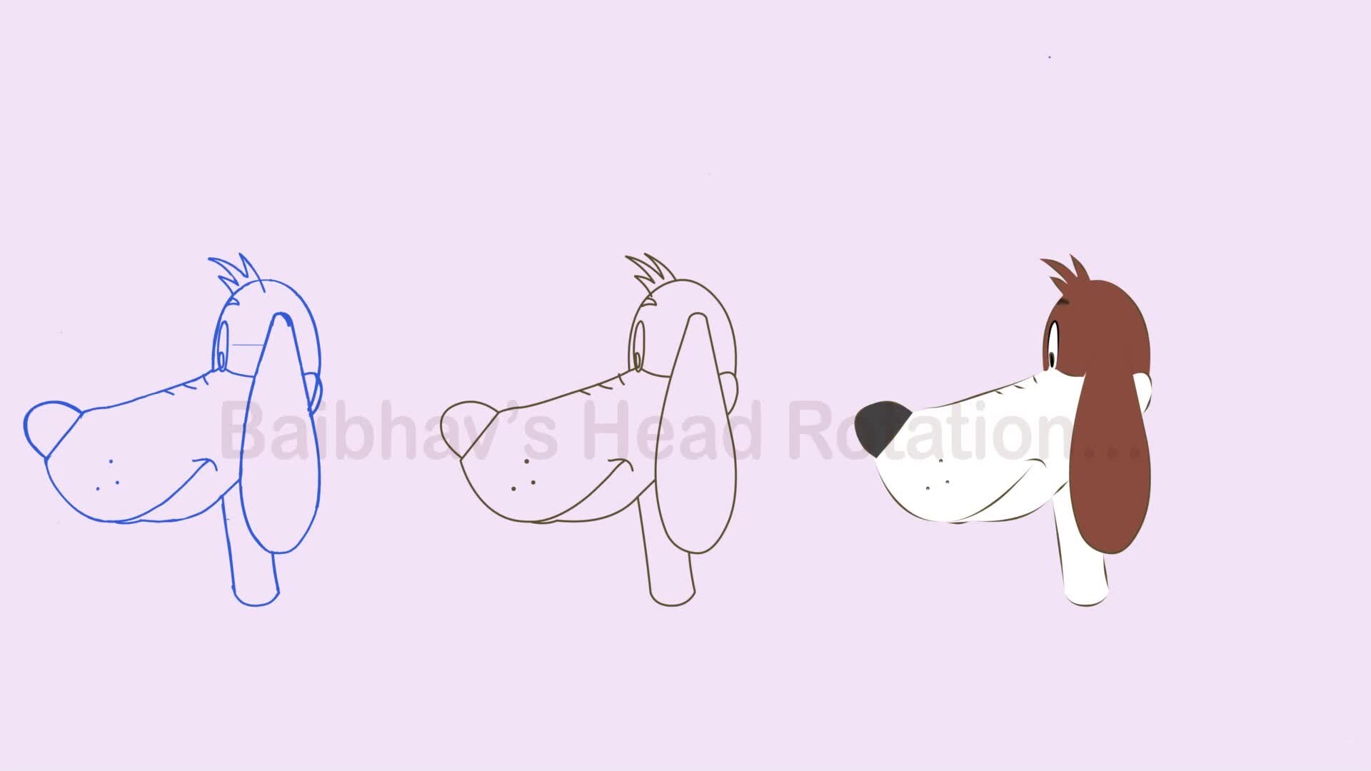 ArtStation - Barnyard Head Rotation classical animation