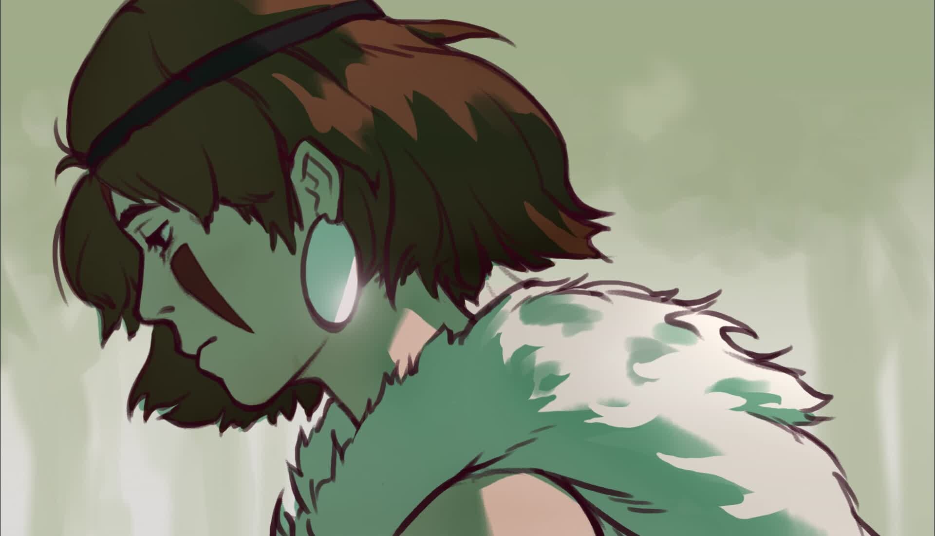 ArtStation - Mononoke Hime - Simple anim