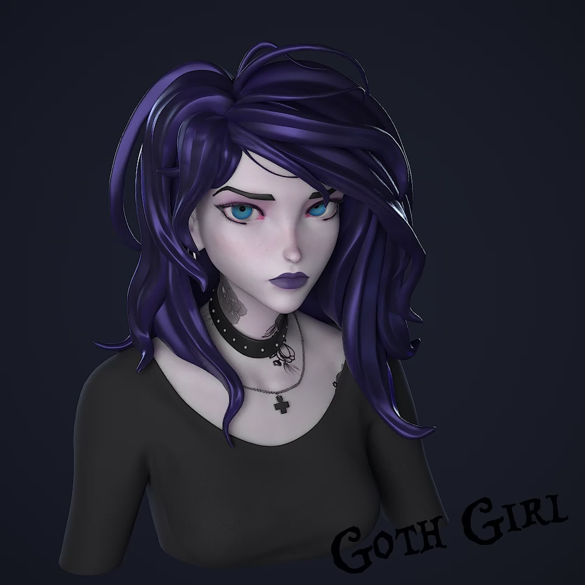 ArtStation - Goth_girl