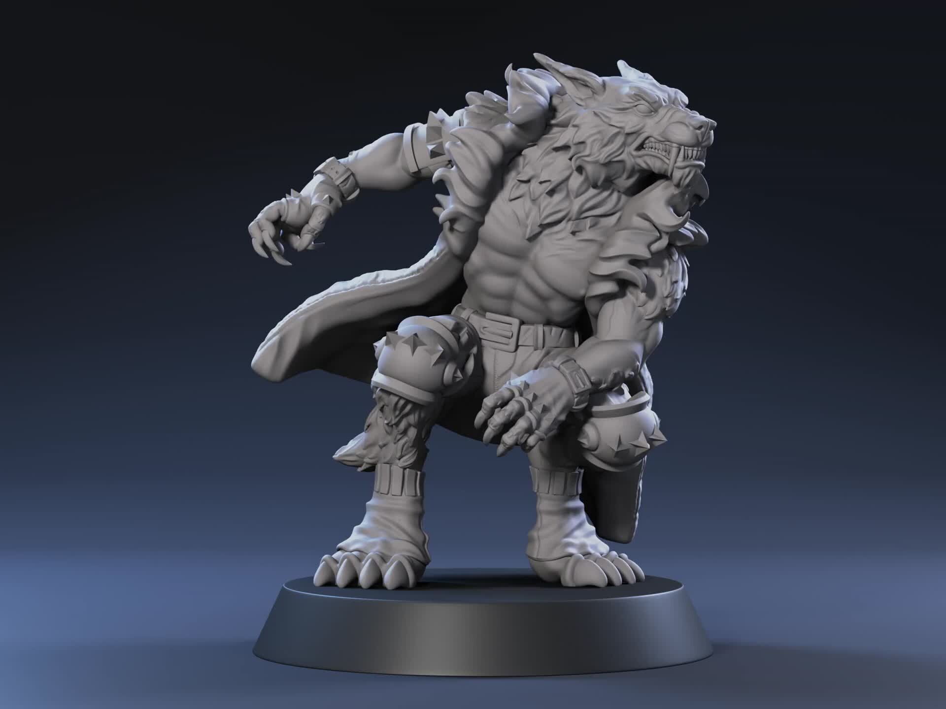 ArtStation - 3D Printing Model: Werewolf