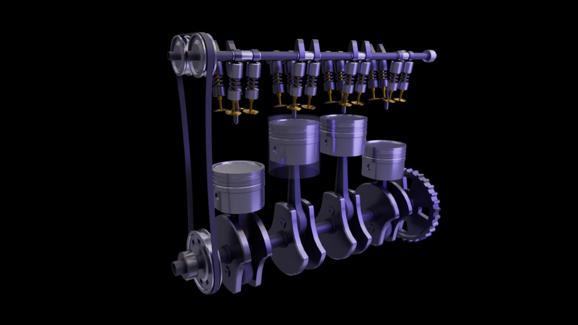 ArtStation - 4 stroke engine