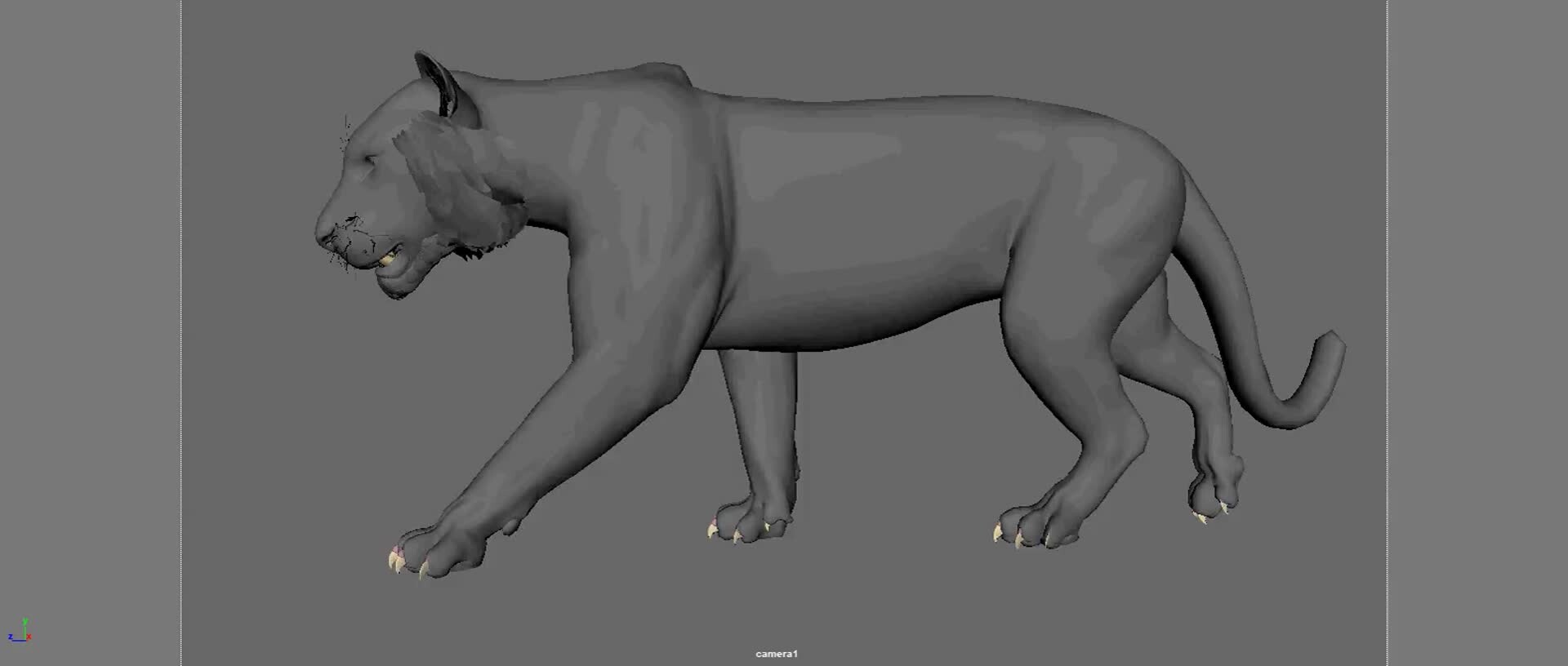 ArtStation - Tiger walk cycle