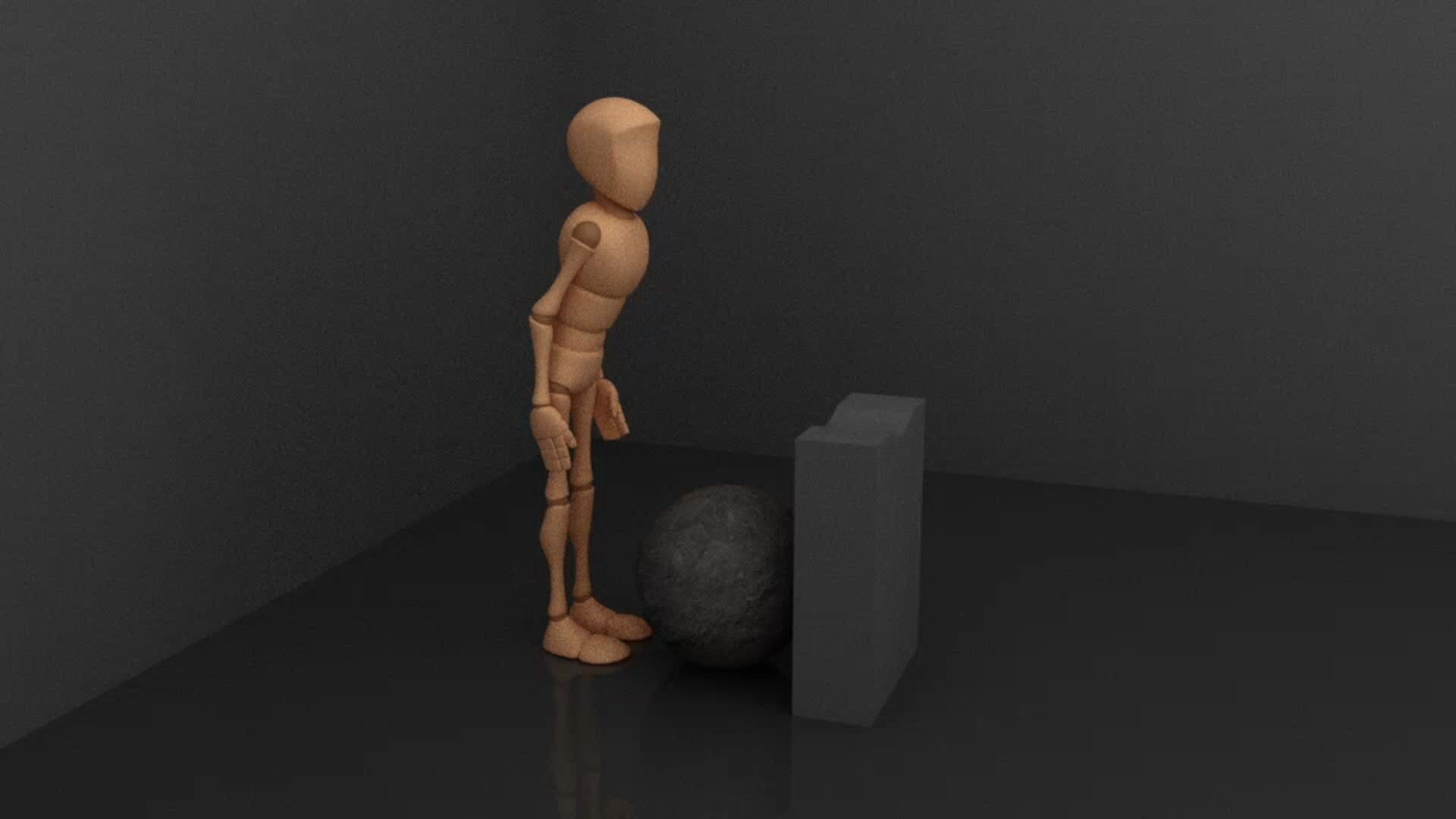 ArtStation - weight lifting animation