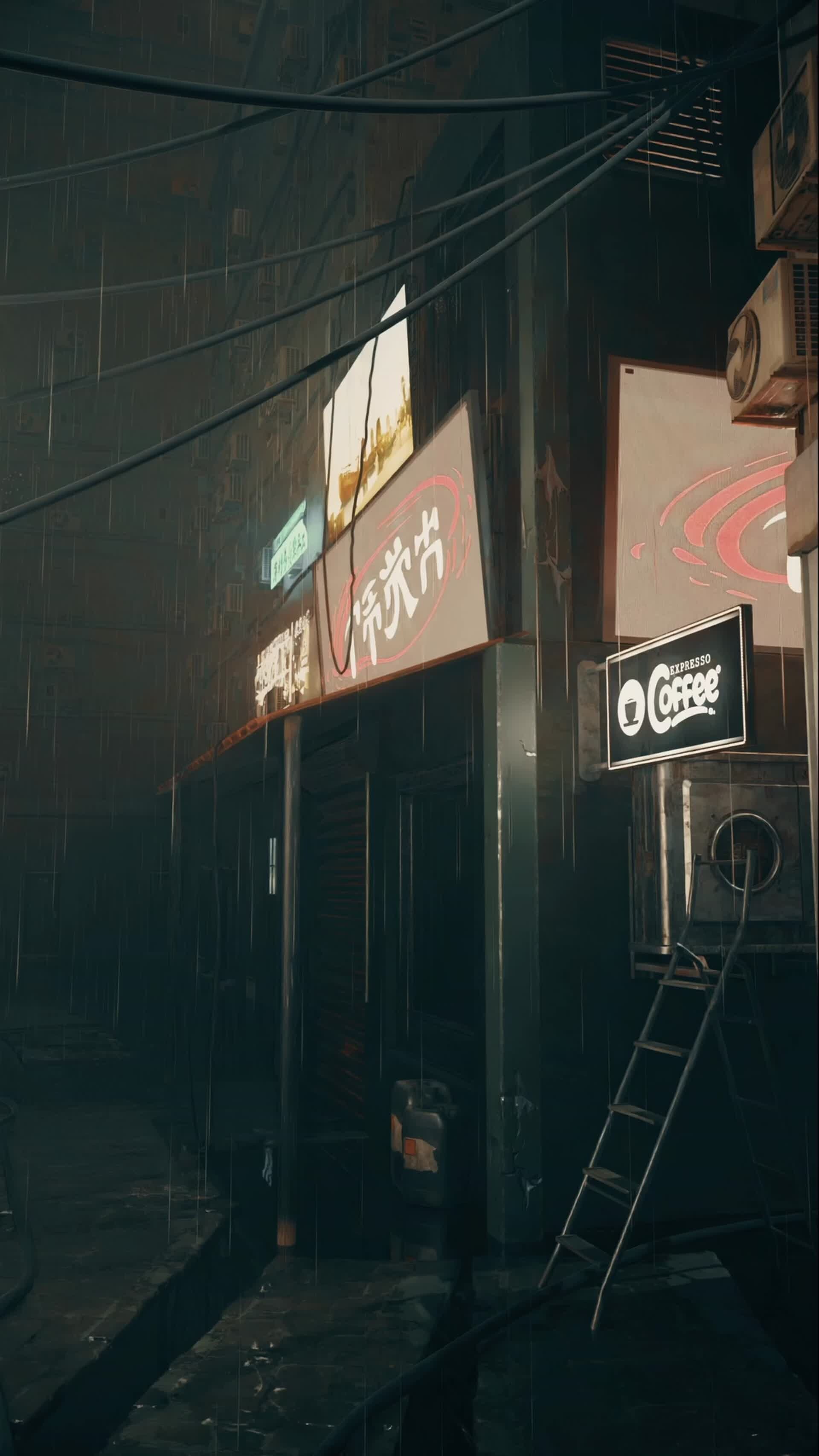 ArtStation - Cyber Alley: A Japanese Shop in the Future