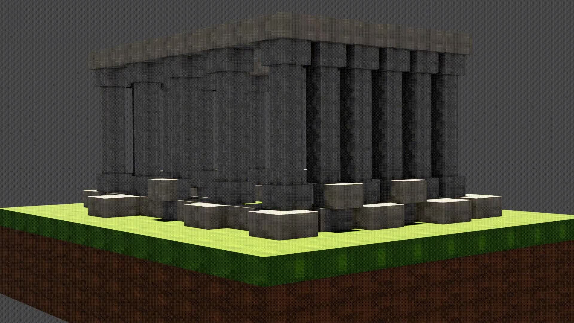 ArtStation - Minecraft destruction animation