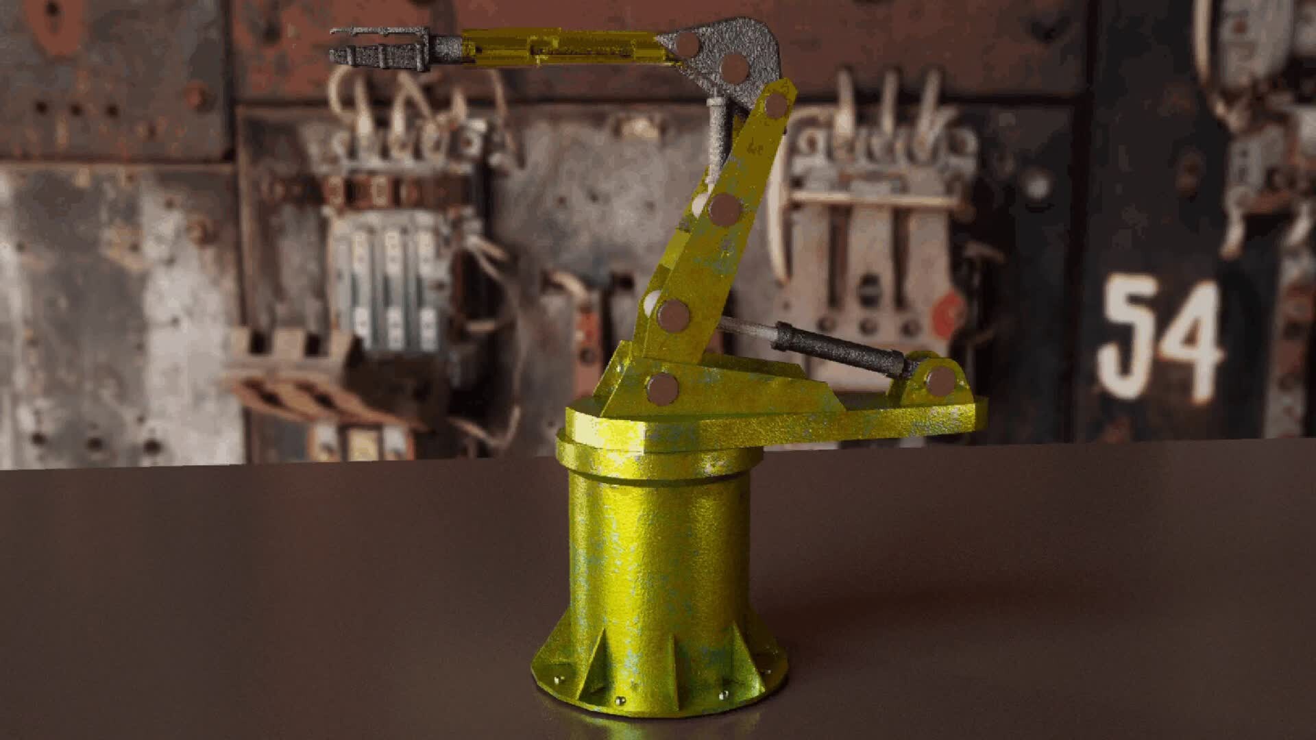 ArtStation - Mechanical arm - Rigging exercise