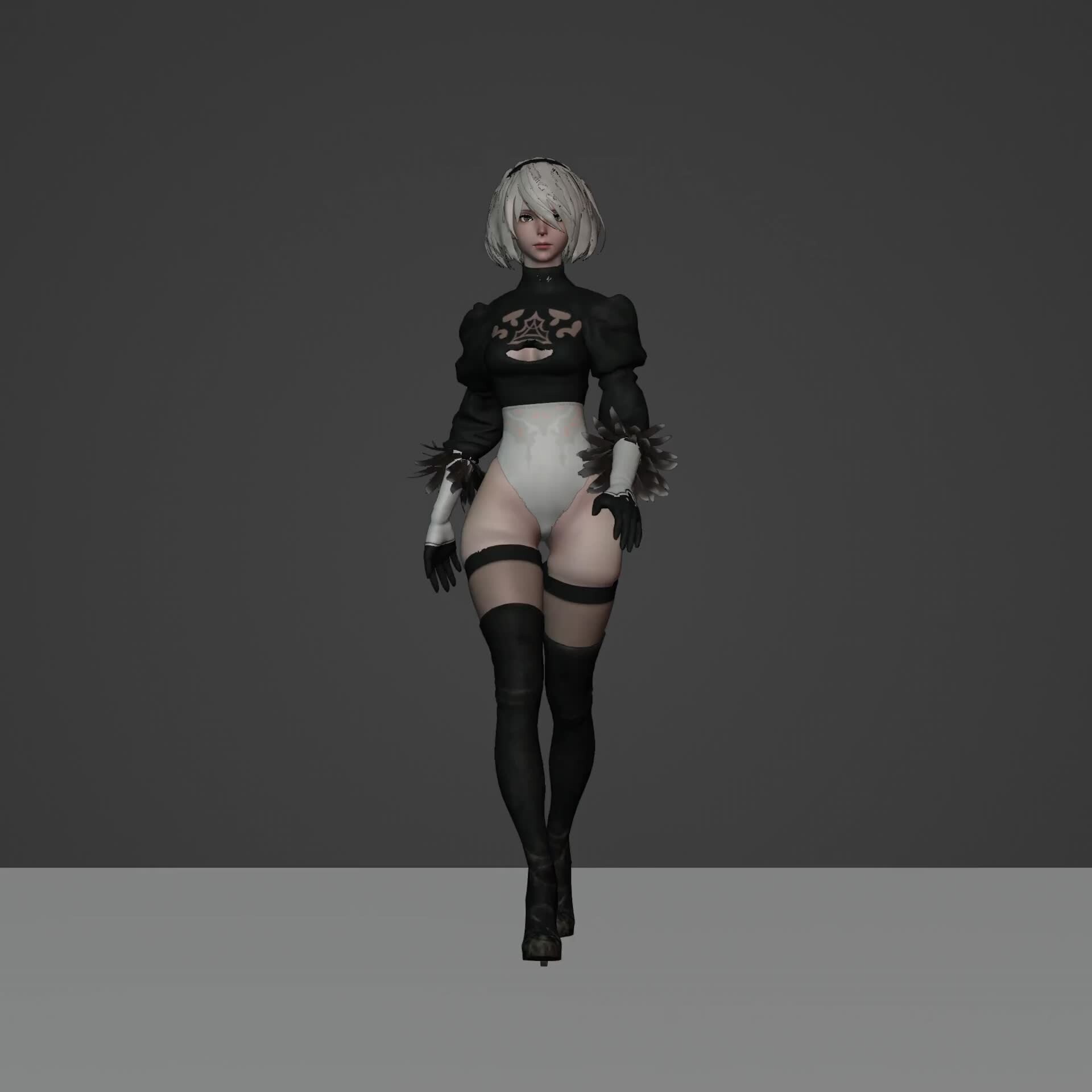 ArtStation - 2B - Walk Cycle Animation