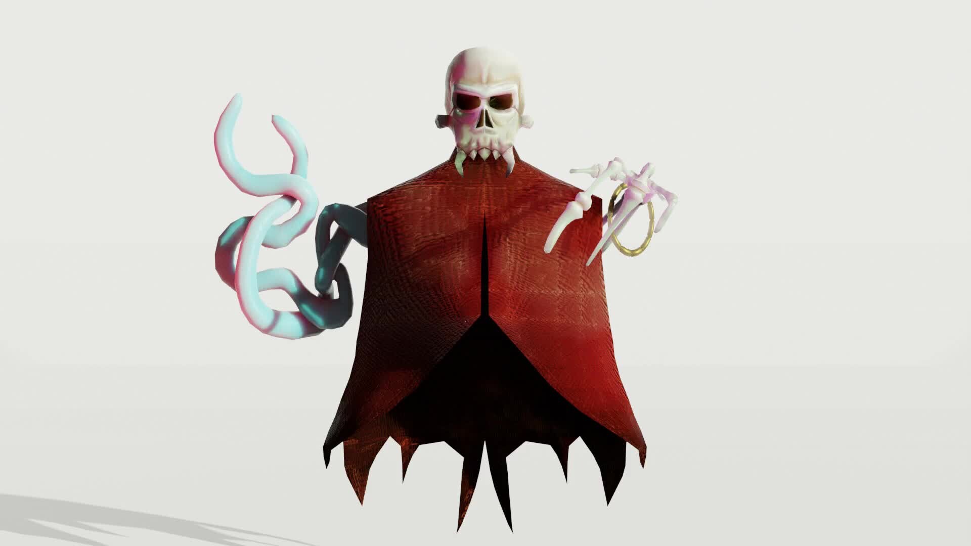 ArtStation - From Concept to 3D for enemy skull character