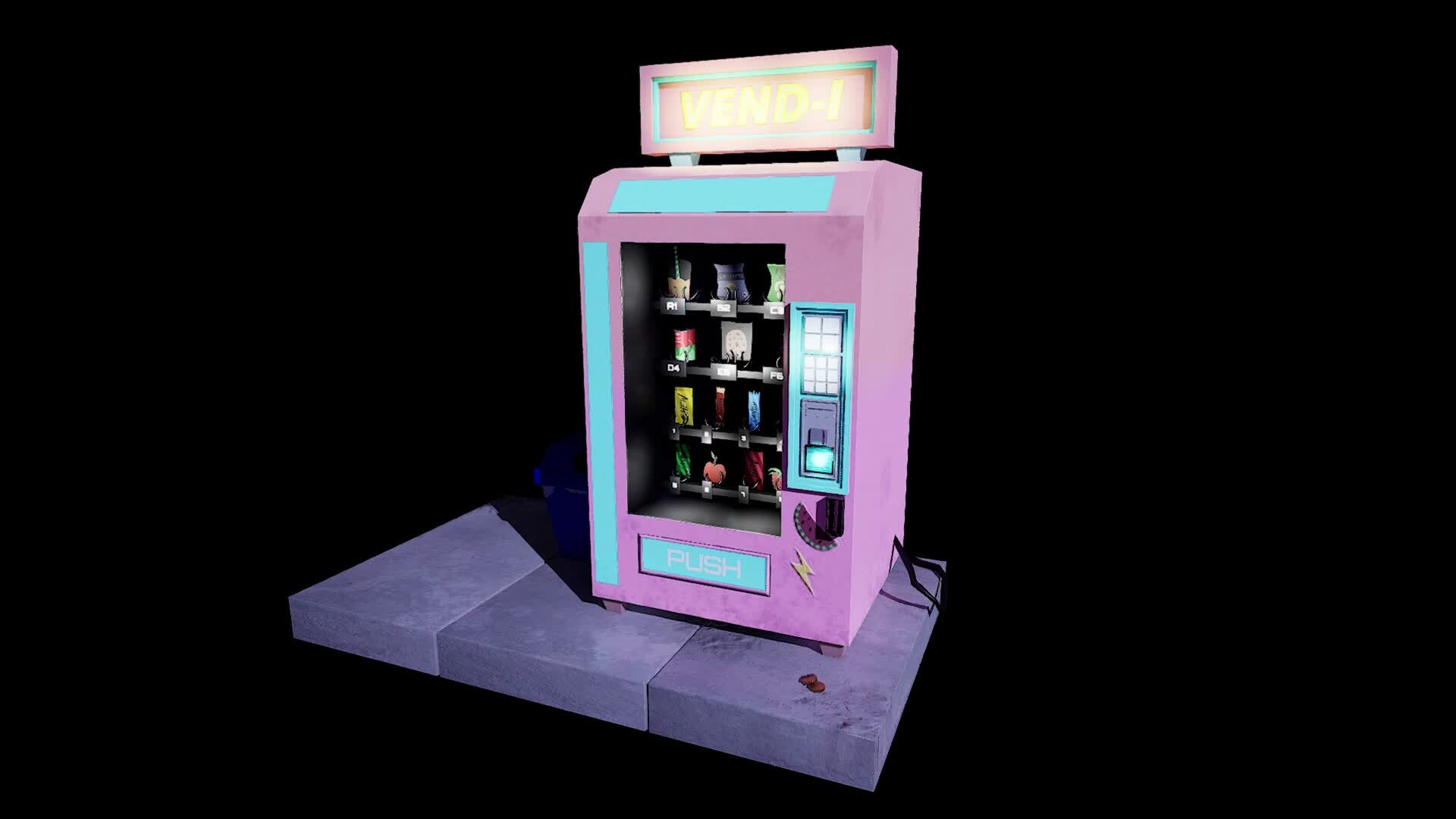 ArtStation - Vending Machine Model and Animation
