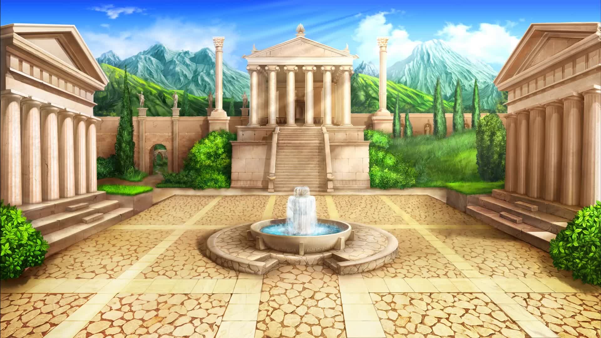 ArtStation - Background Animation for the online game slot "Roman ...