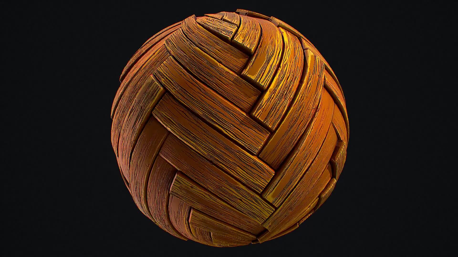 ArtStation - Stylized Wood Parquet Material
