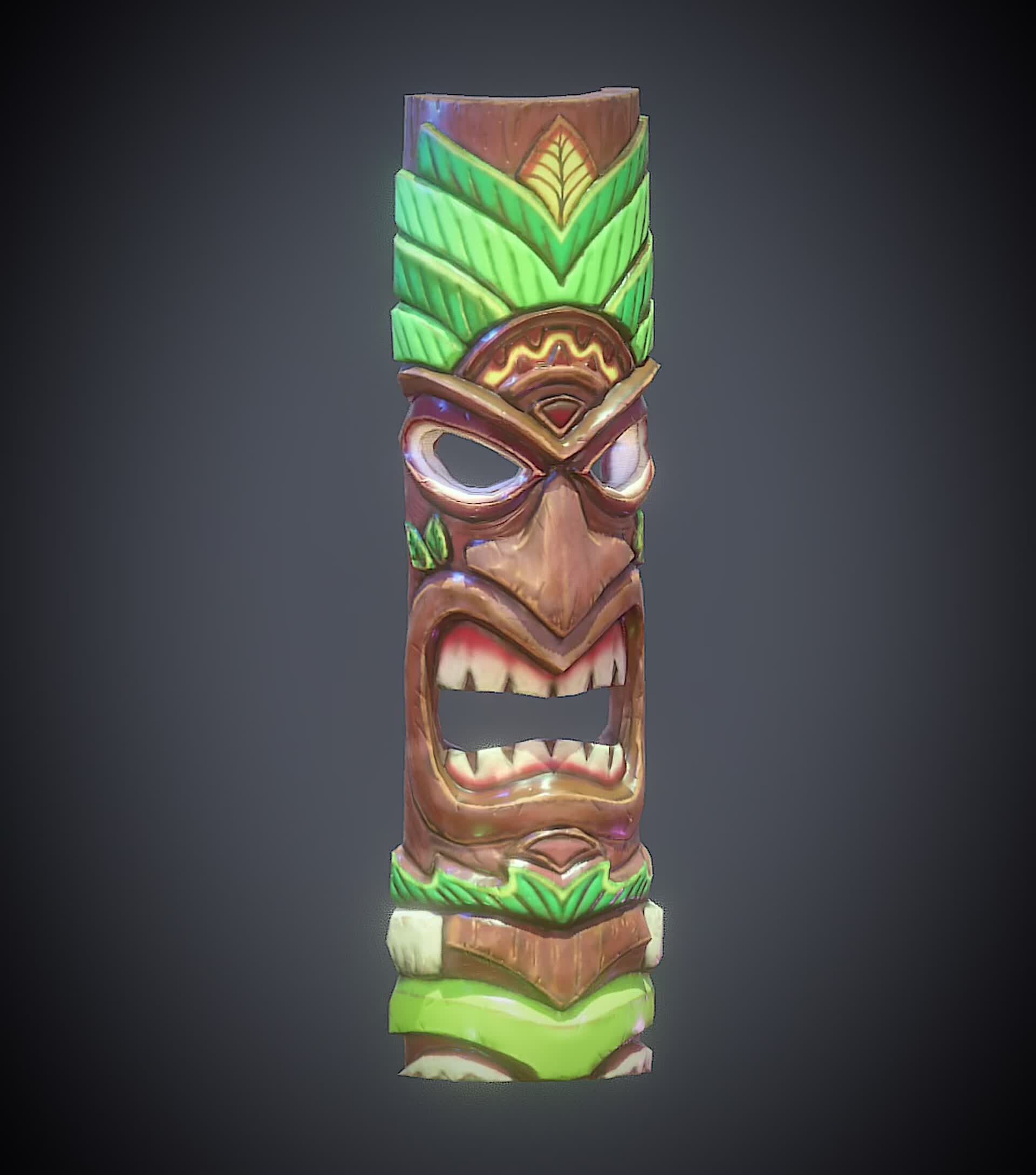 ArtStation - Tiki Mask 1