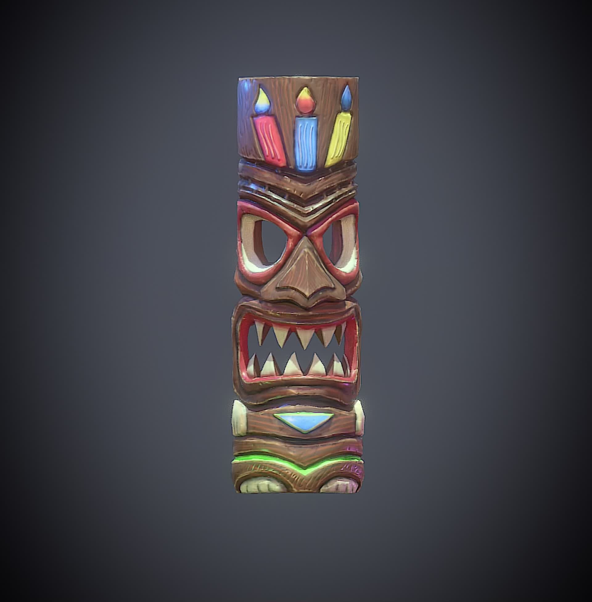 ArtStation - Tiki Mask 2