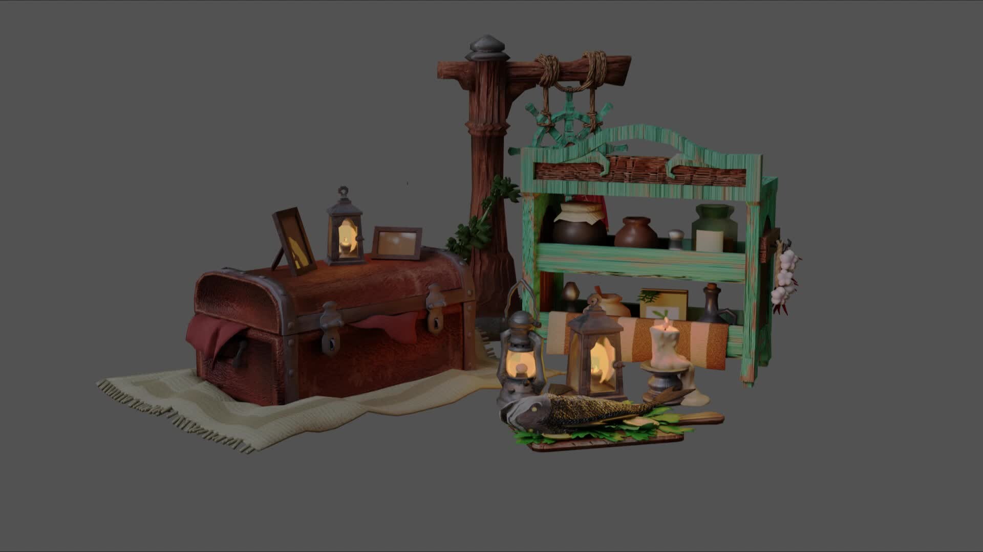 ArtStation - Rustic Game Assets