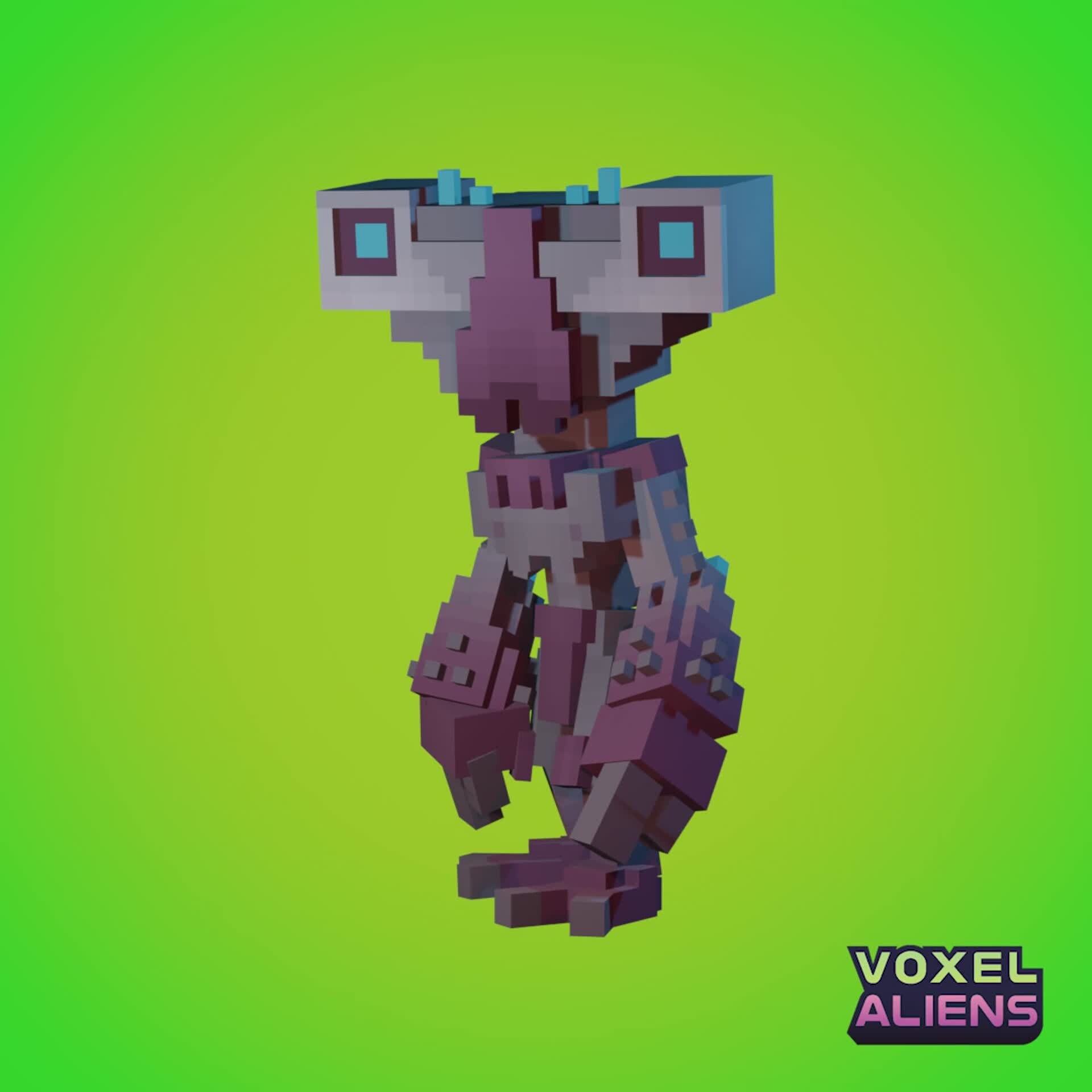 Voxel Aliens - Alien Creature - Zugnor