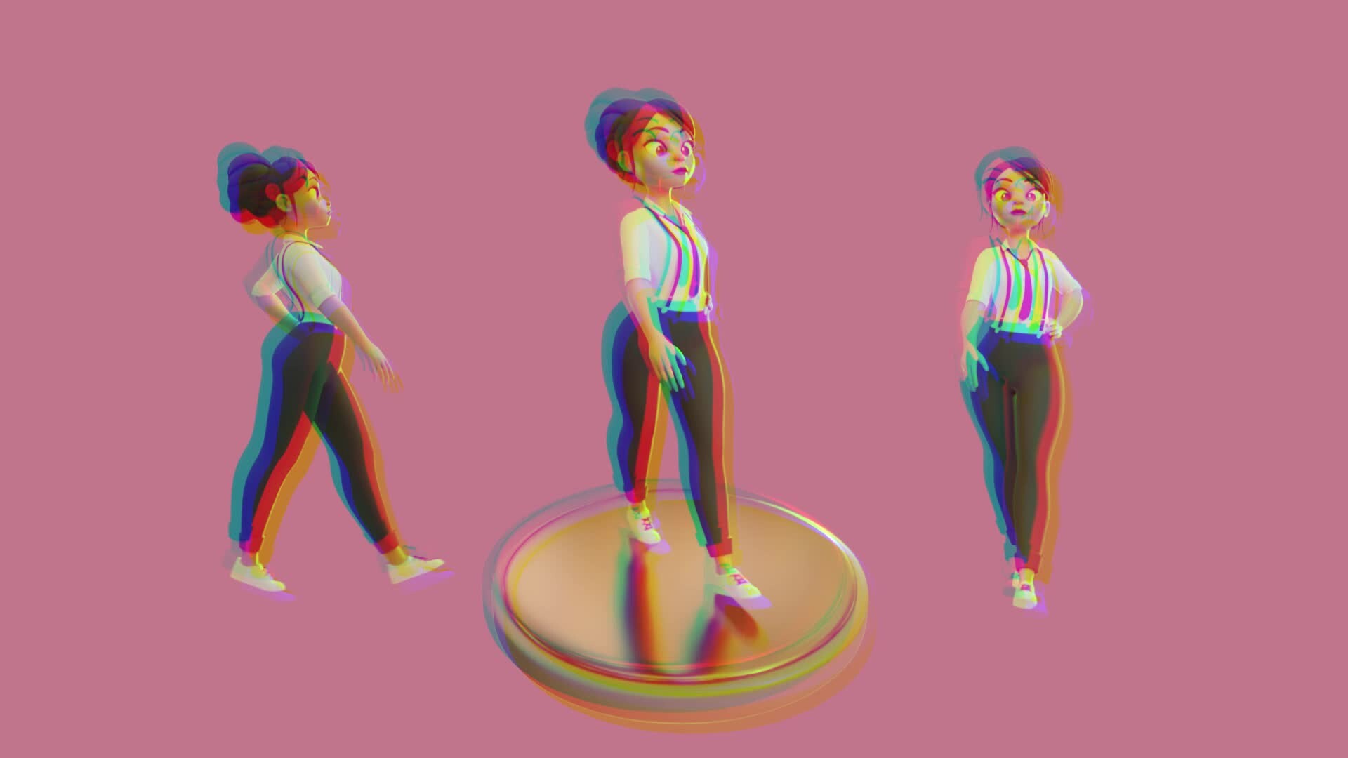 ArtStation - Waitress 4 walkcycles