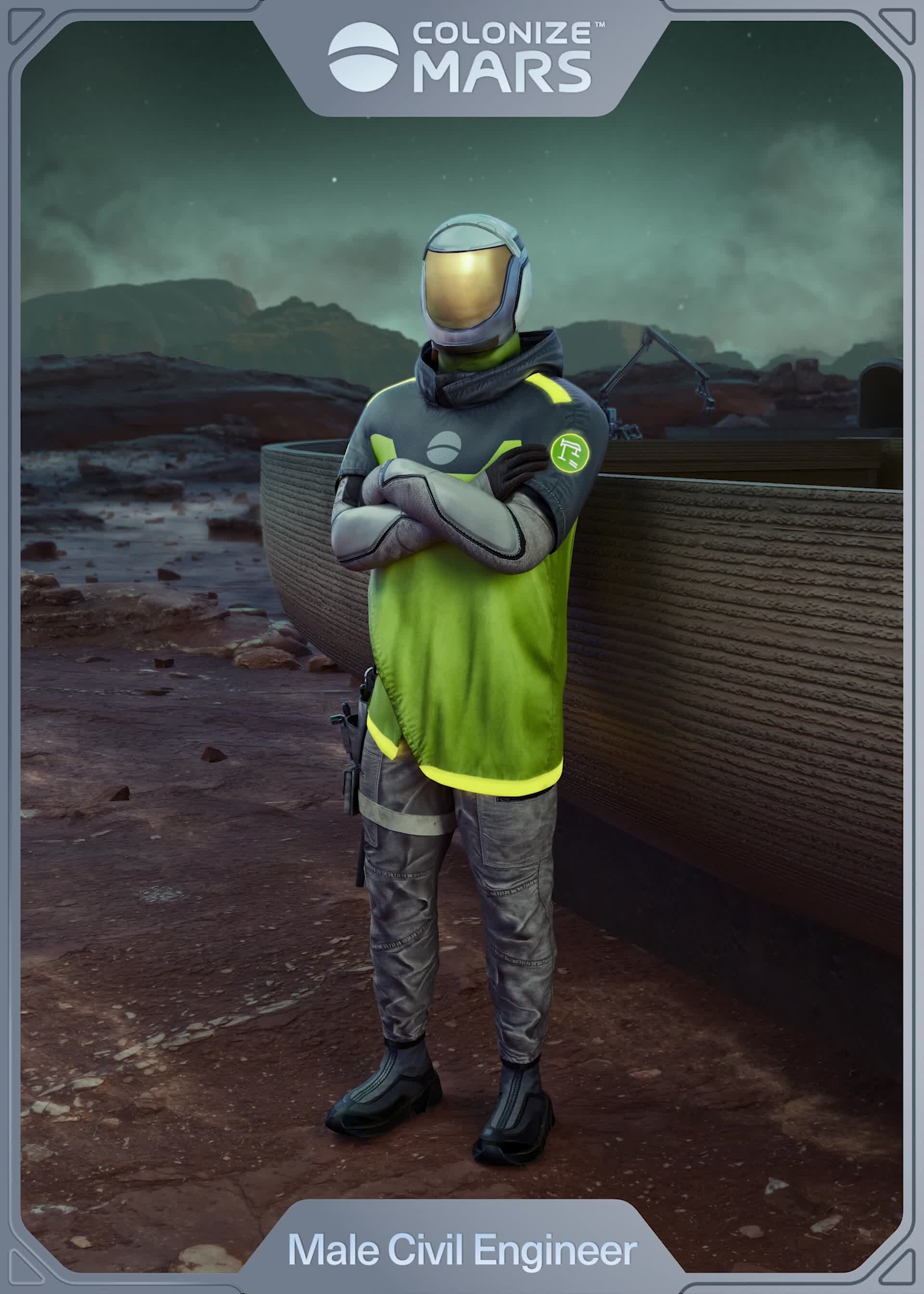 ArtStation - Male Civil Engineer | NFT CARDS