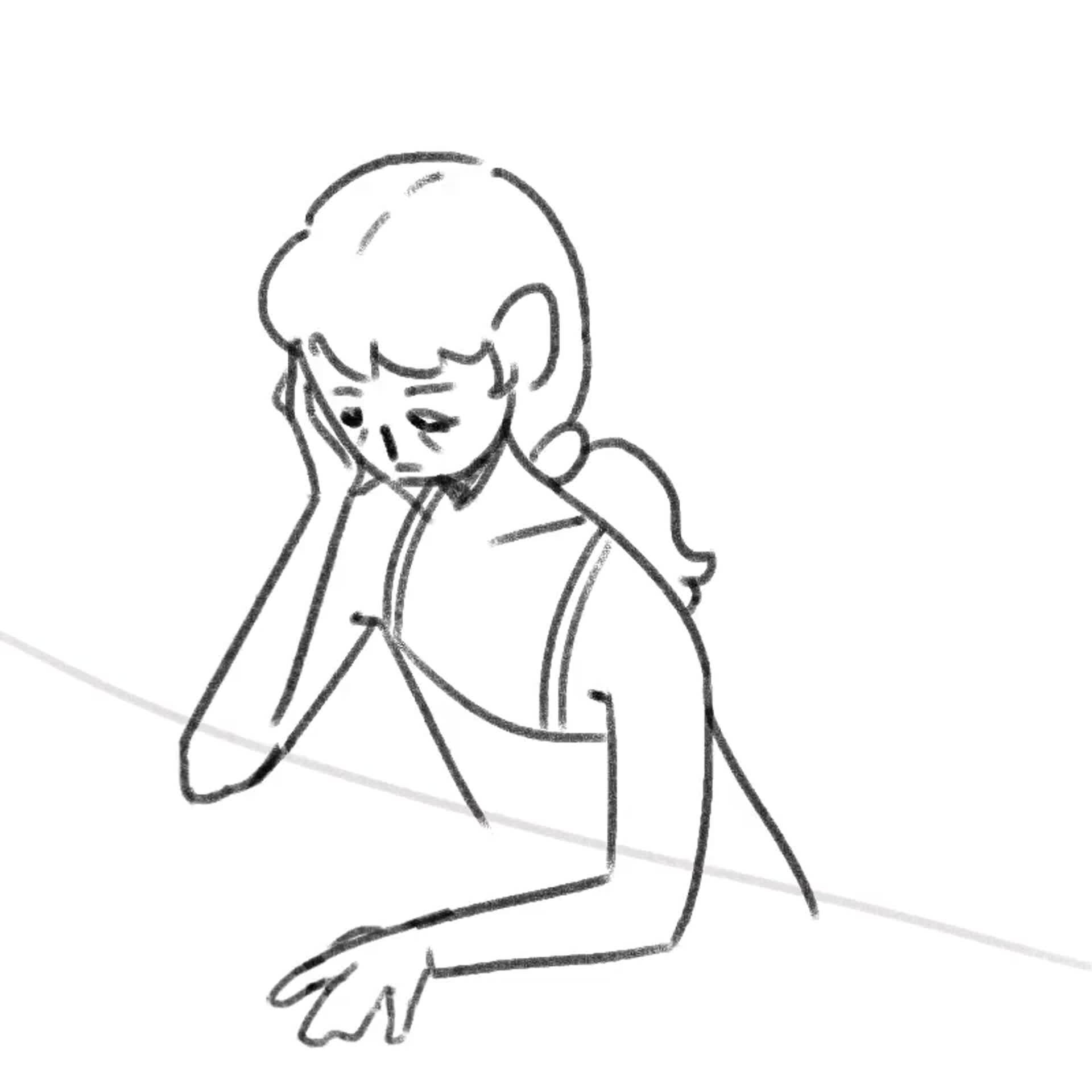 ArtStation - Tired girl 2D Animation