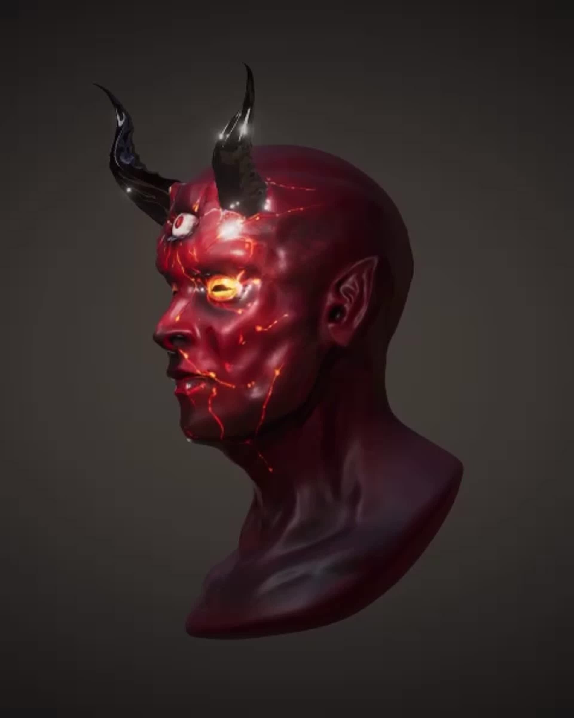 ArtStation - Demon head