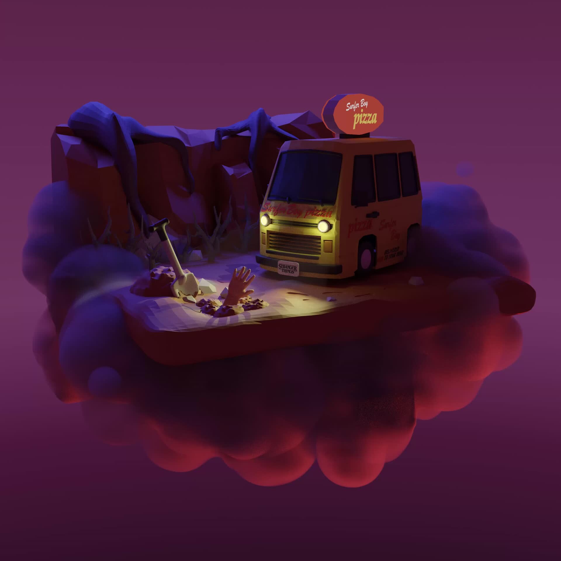 ArtStation - A Stylistic Work: Stranger Things