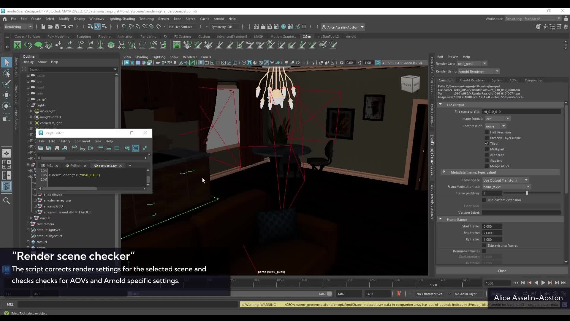 ArtStation - Misc Scripts for Maya (rendering)