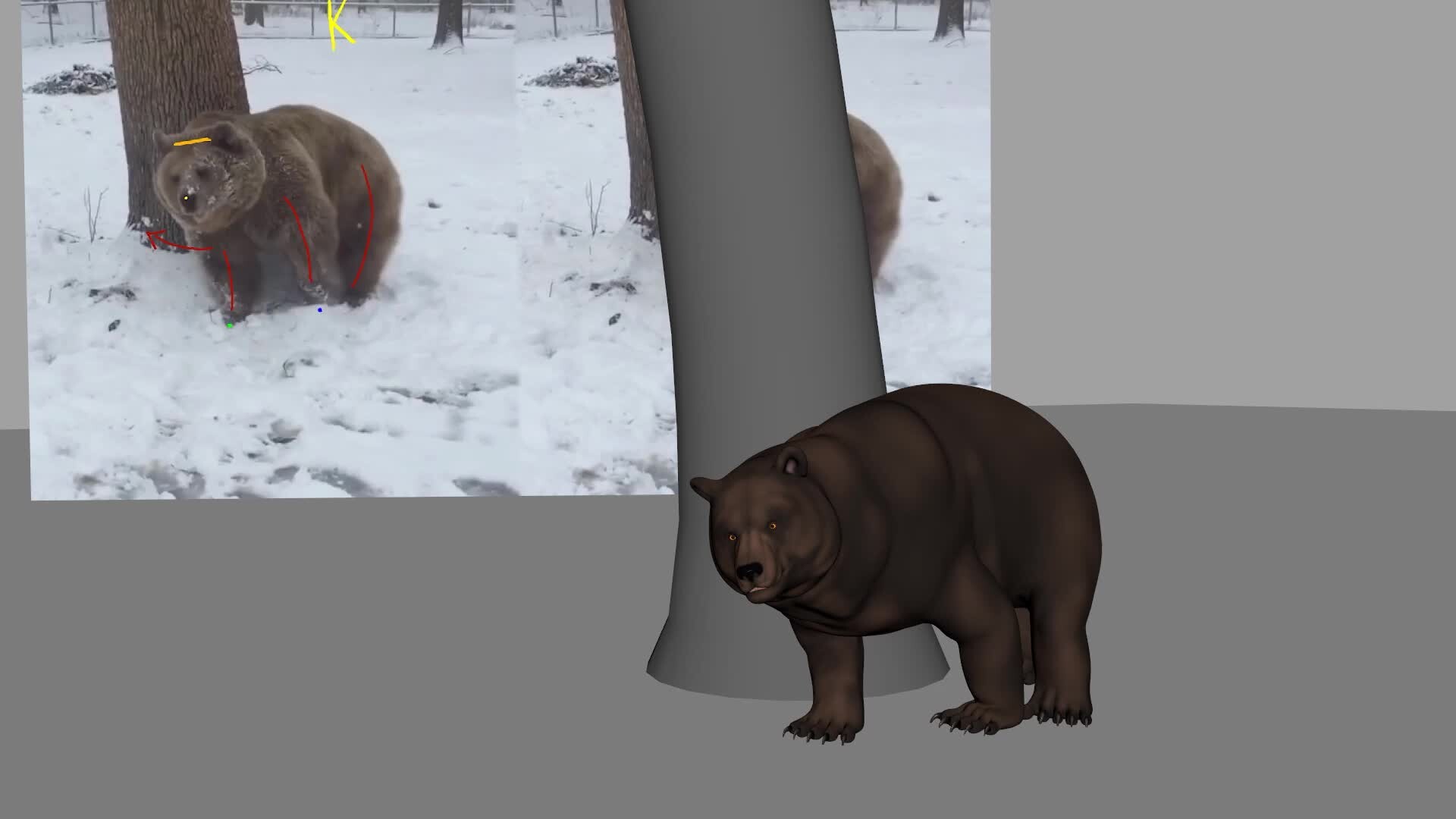 ArtStation - Creature Animation 01 - Bear Scratching Animation