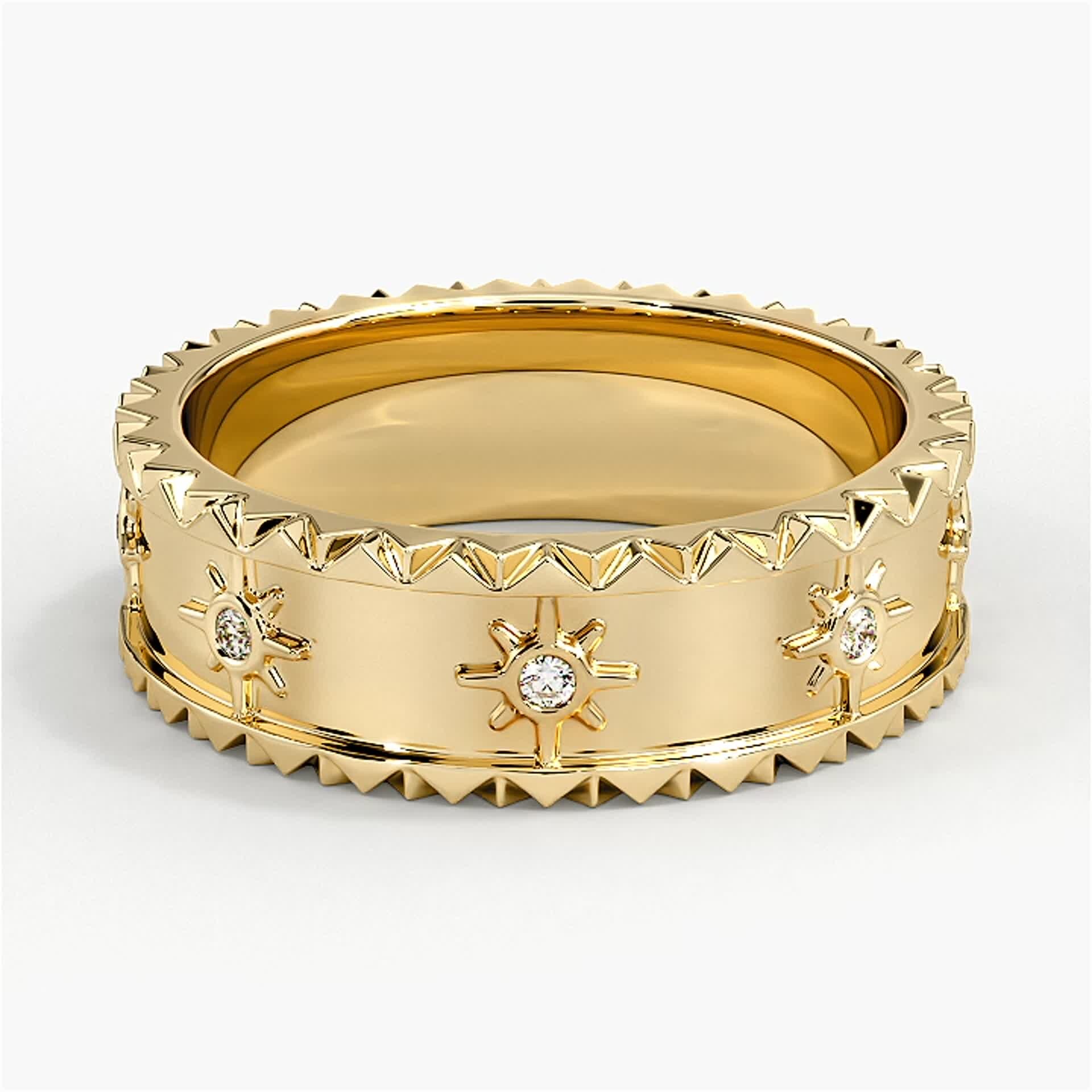 ArtStation - Ring with Diamonds on Turntable