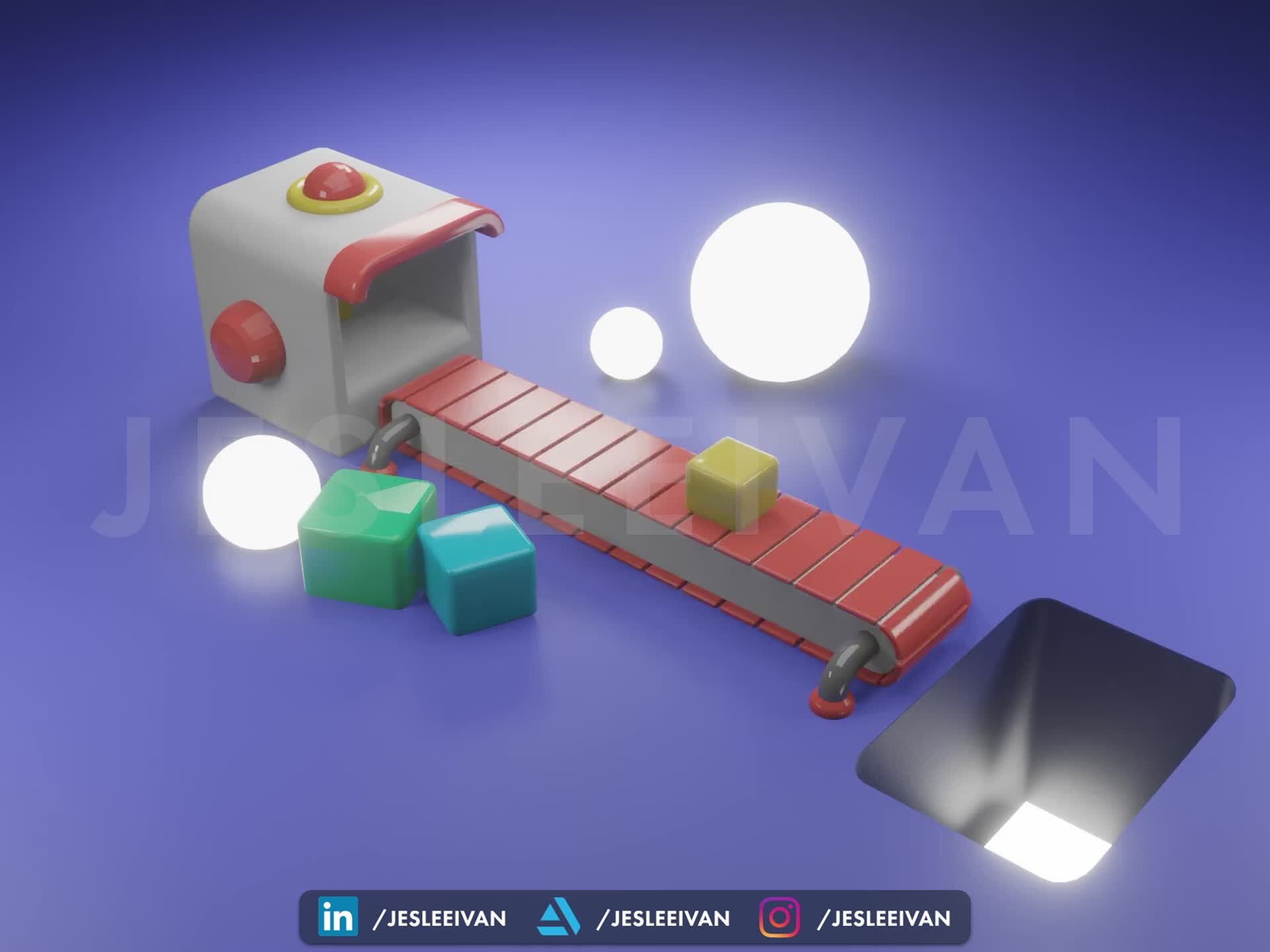 ArtStation - Cute Factory Loop Animation