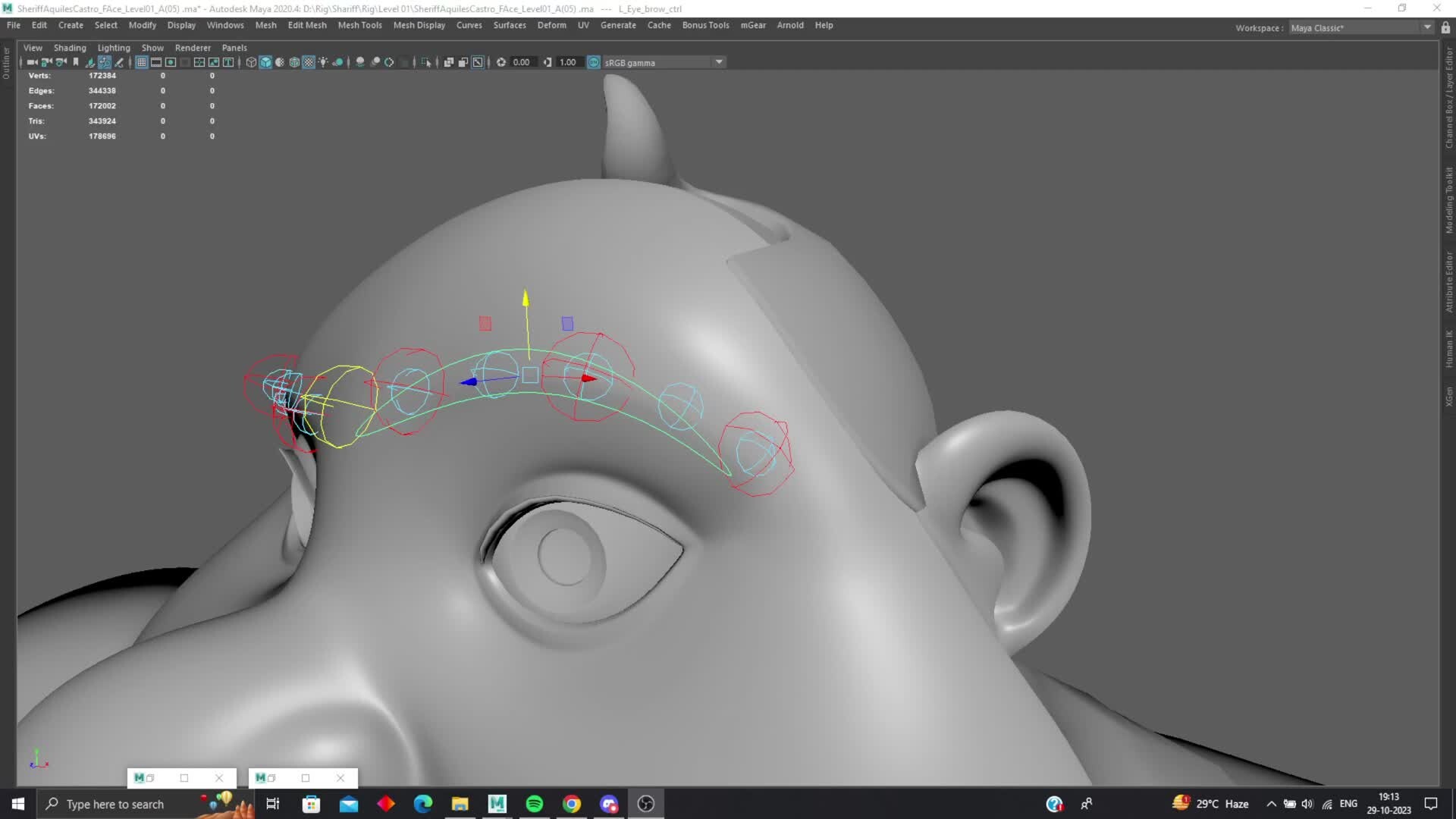 ArtStation - Face rig with wrinkle maps