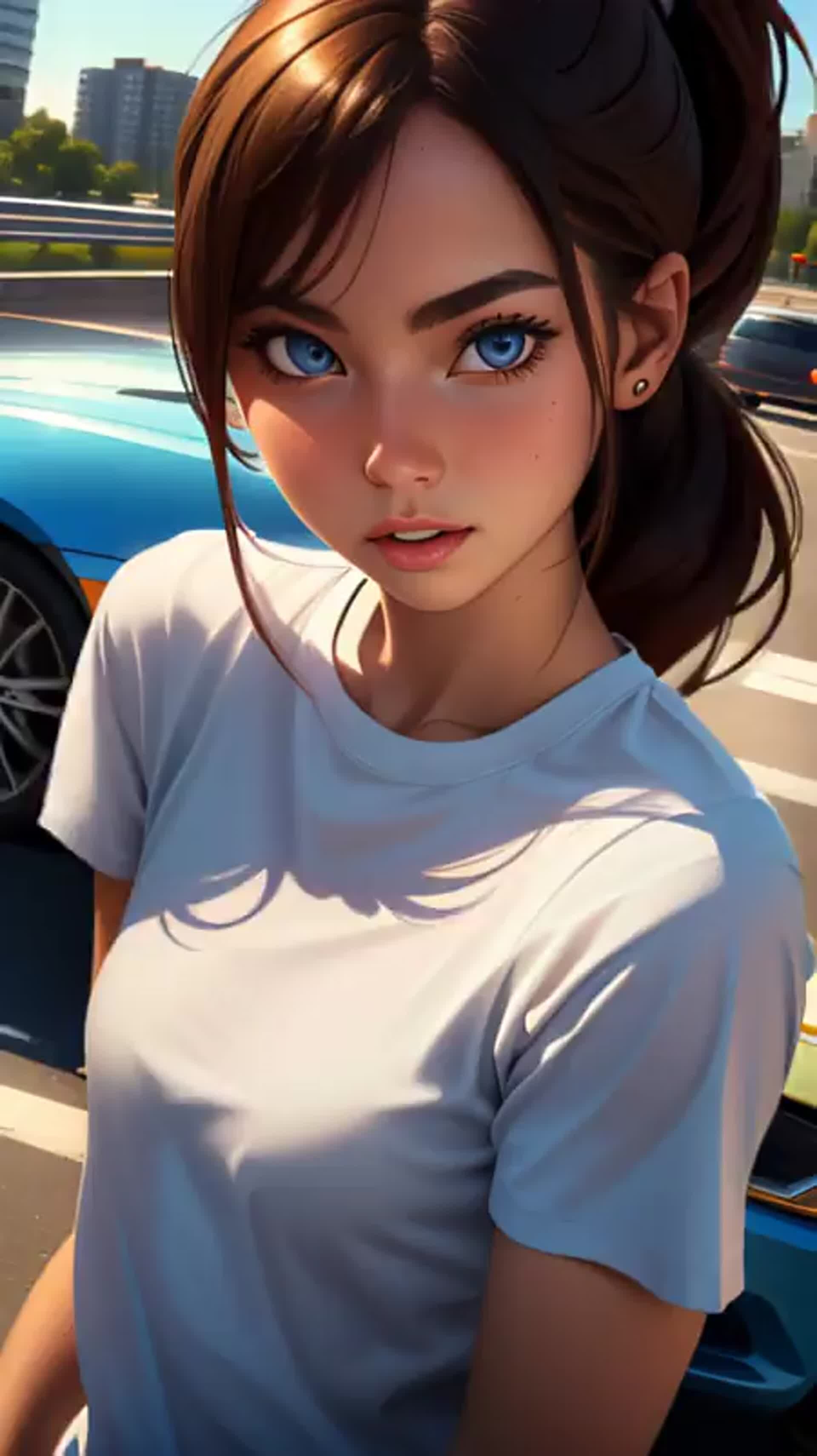 ArtStation - Cute Sexy Girl Transitional Video