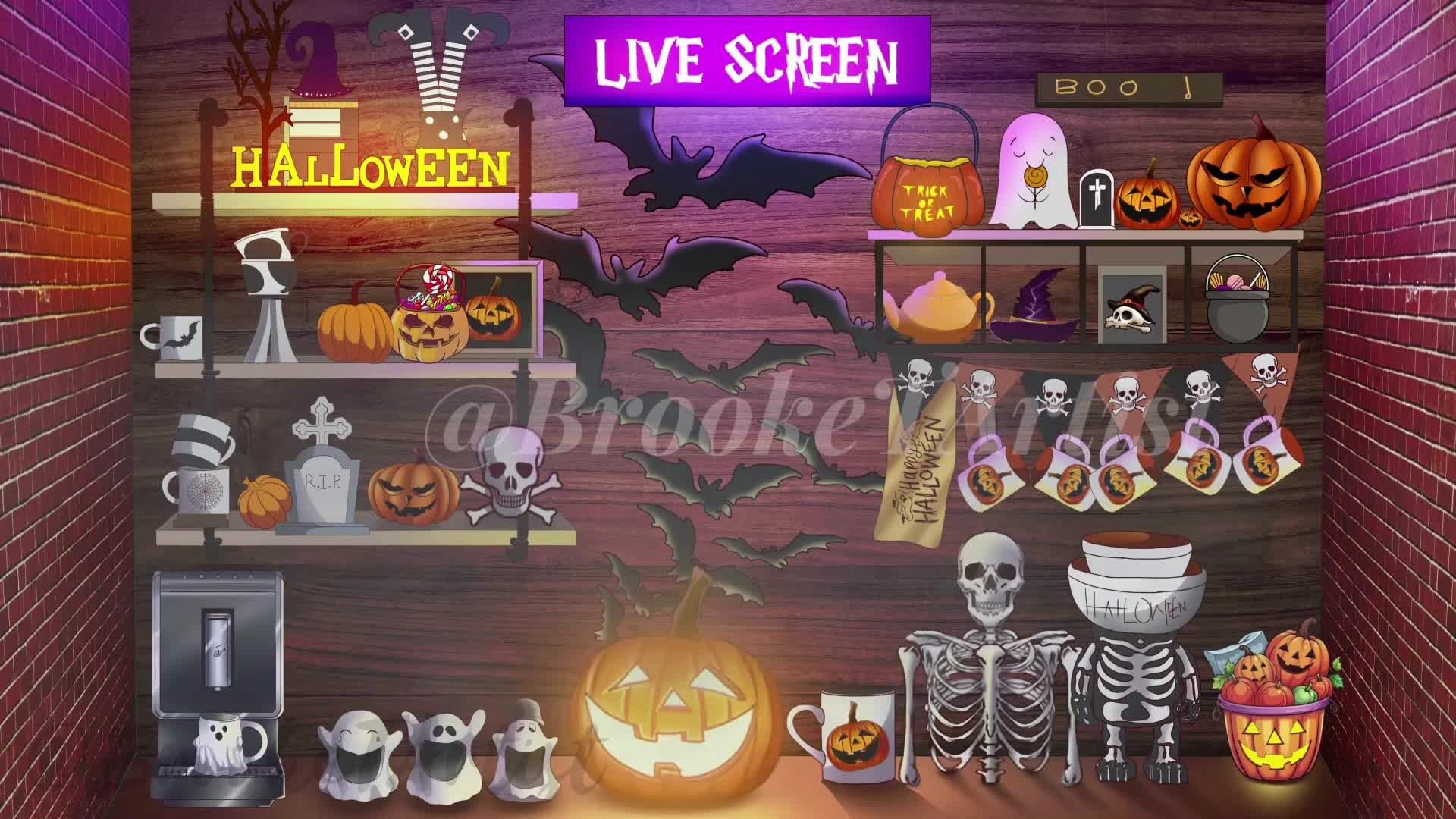 ArtStation - Halloween Live Animated Screen🔴